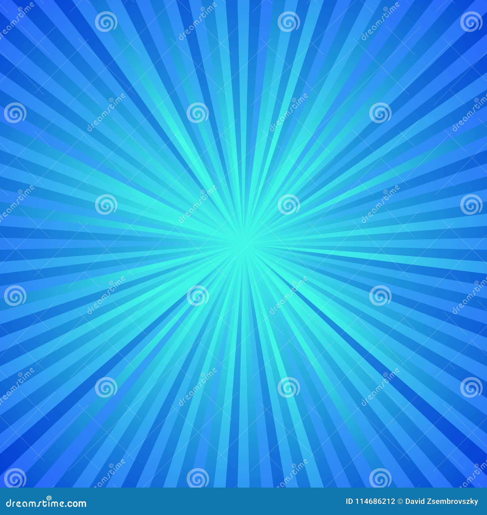 Blue Ray Burst Background - Gradient Vector Design Stock Vector ...