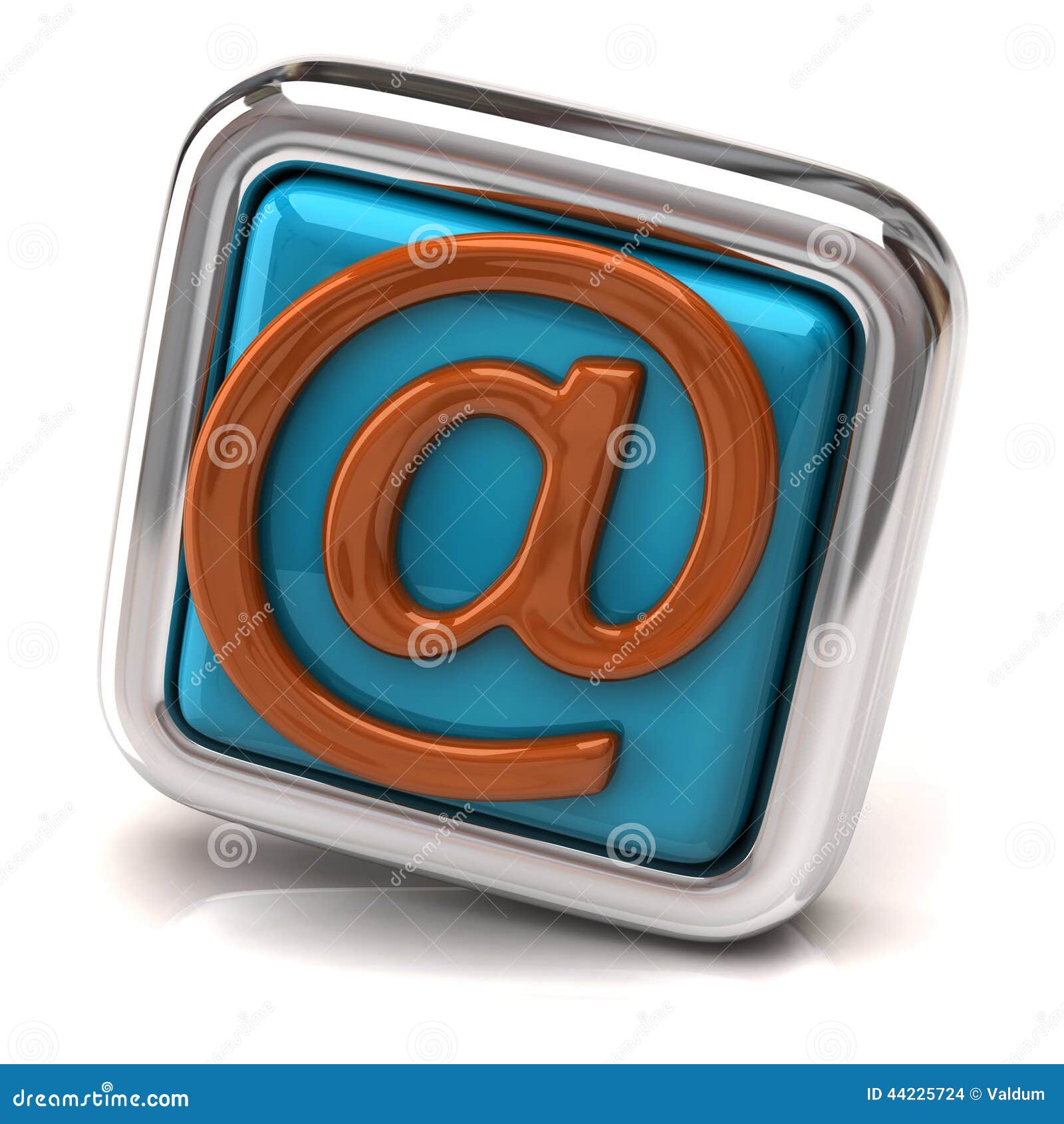Blue E-mail button stock illustration. Illustration of object - 44225724