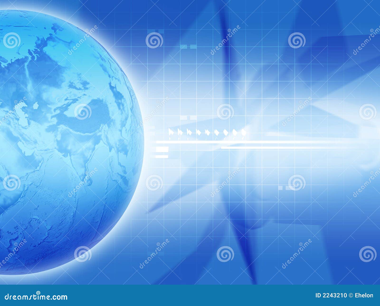 Blue Earth stock illustration. Illustration of orbit, background - 2243210