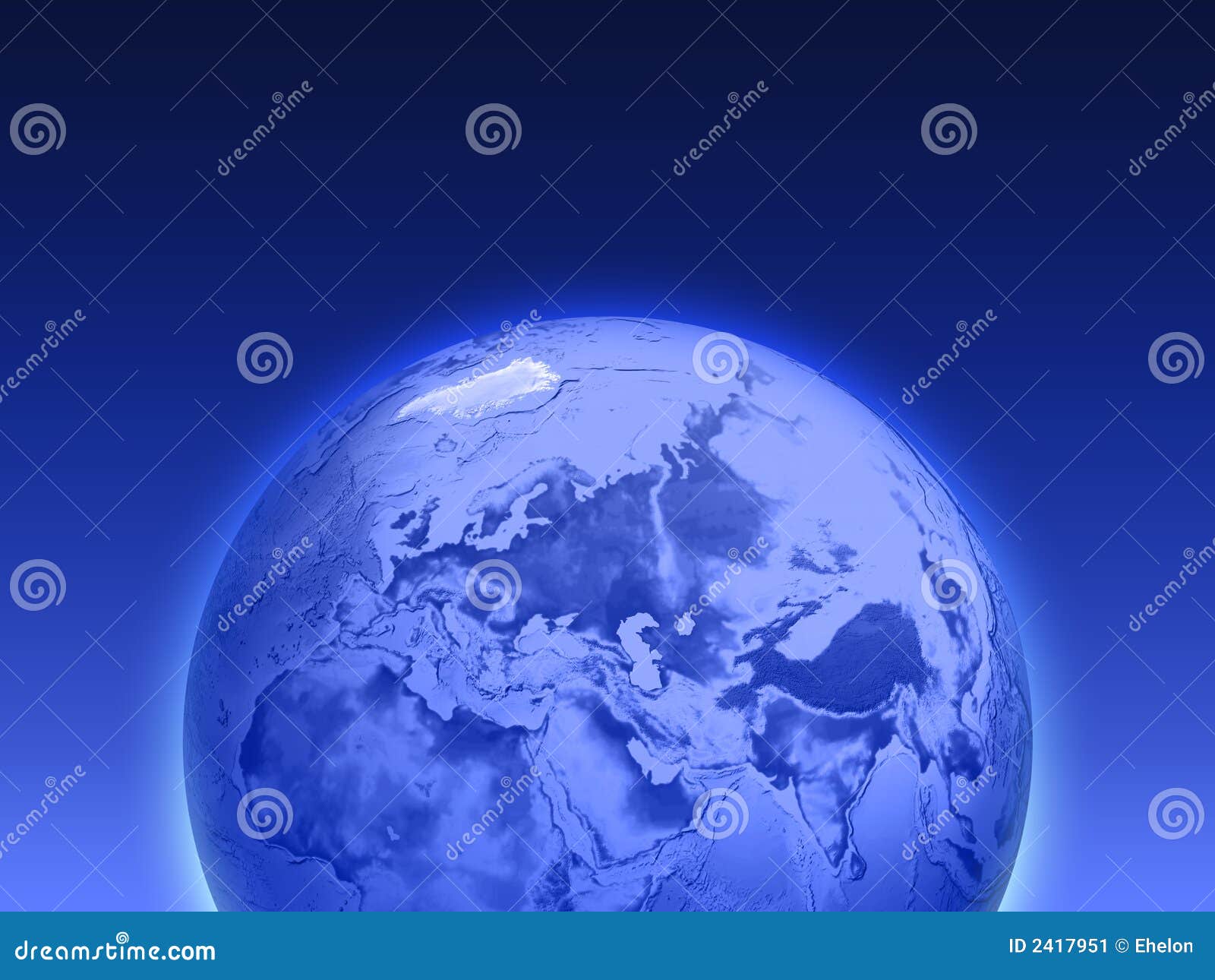 Blue Earth stock illustration. Illustration of ball, abstract - 2417951