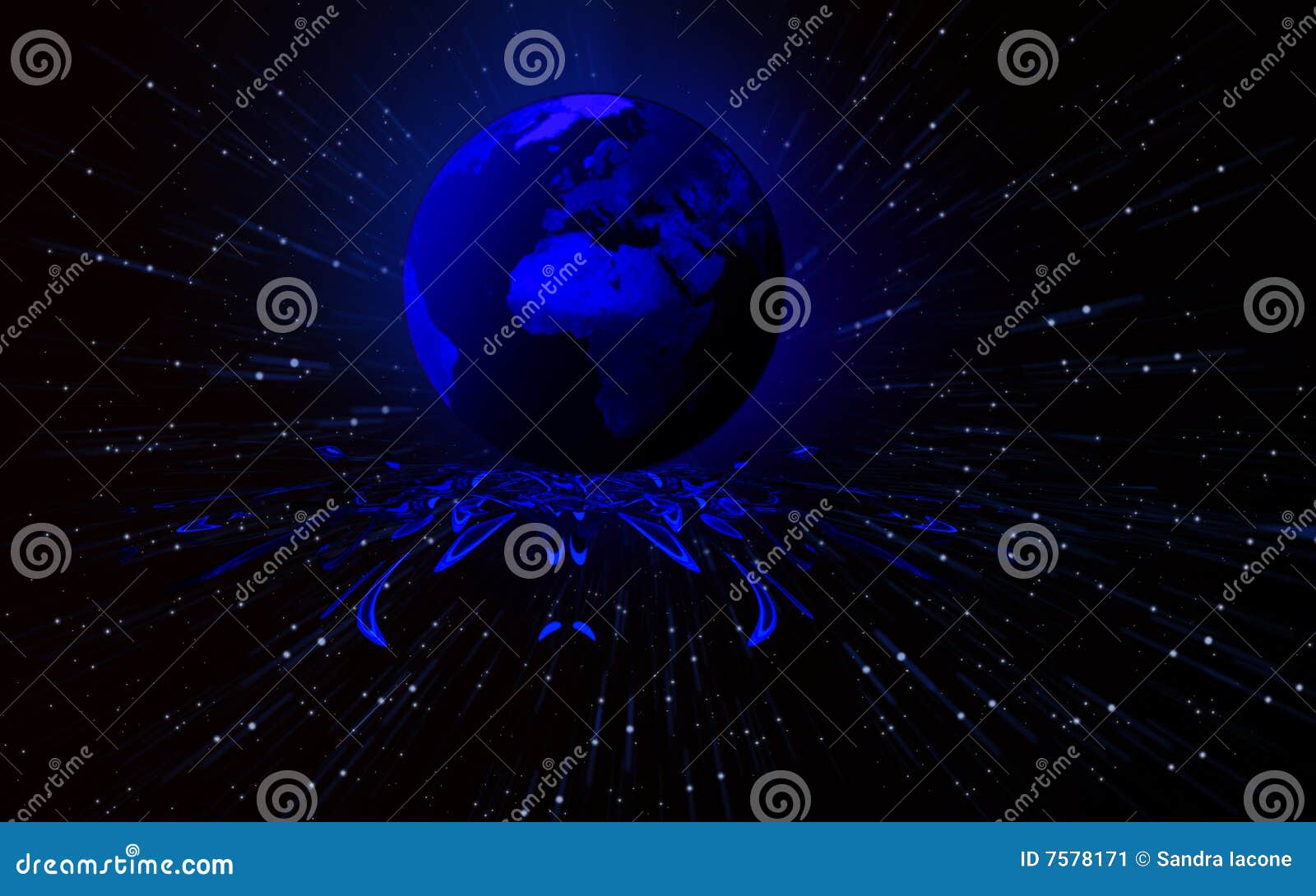 Blue earth stock illustration. Illustration of gradation - 7578171