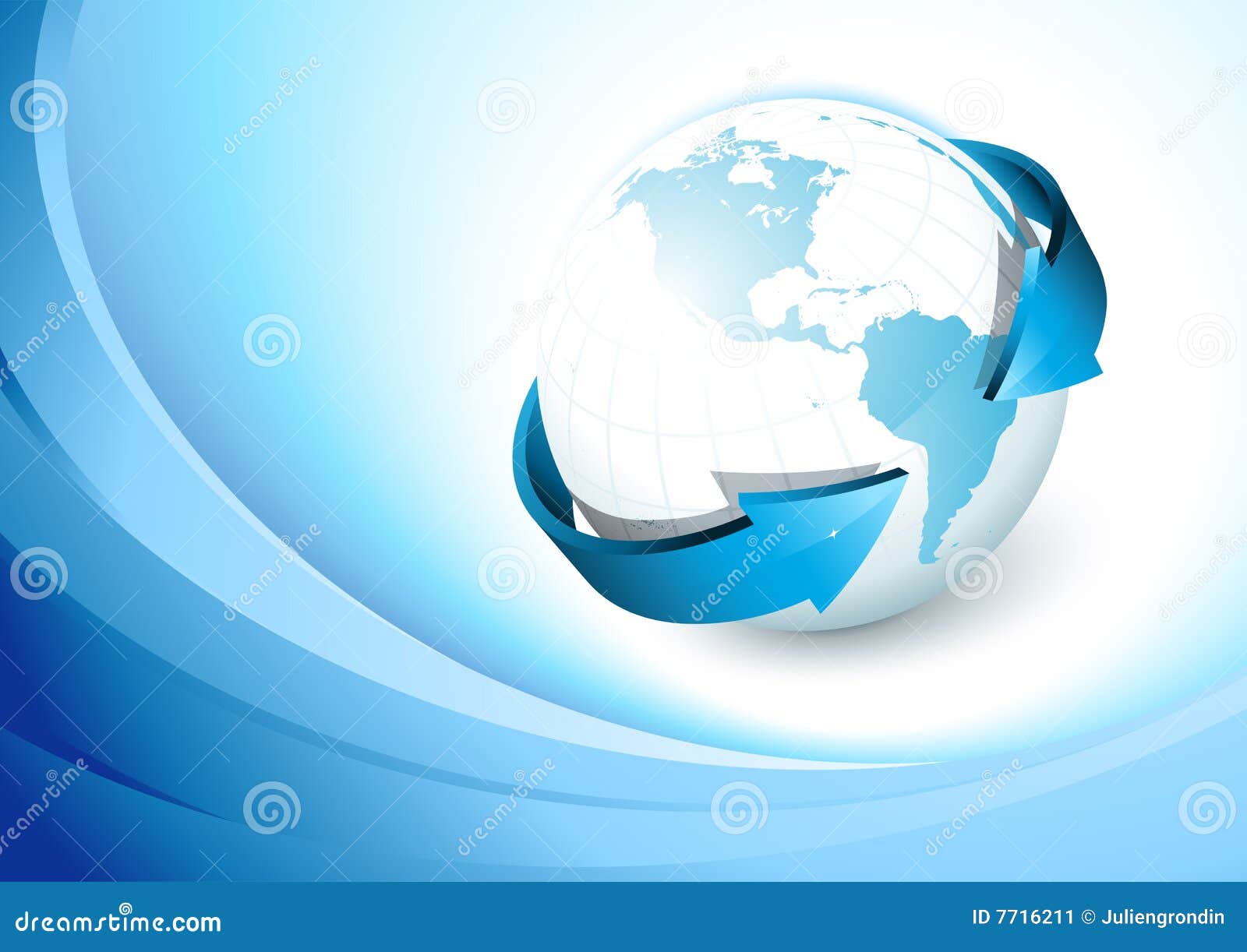 Blue earth stock vector. Illustration of globe, concepts - 7716211