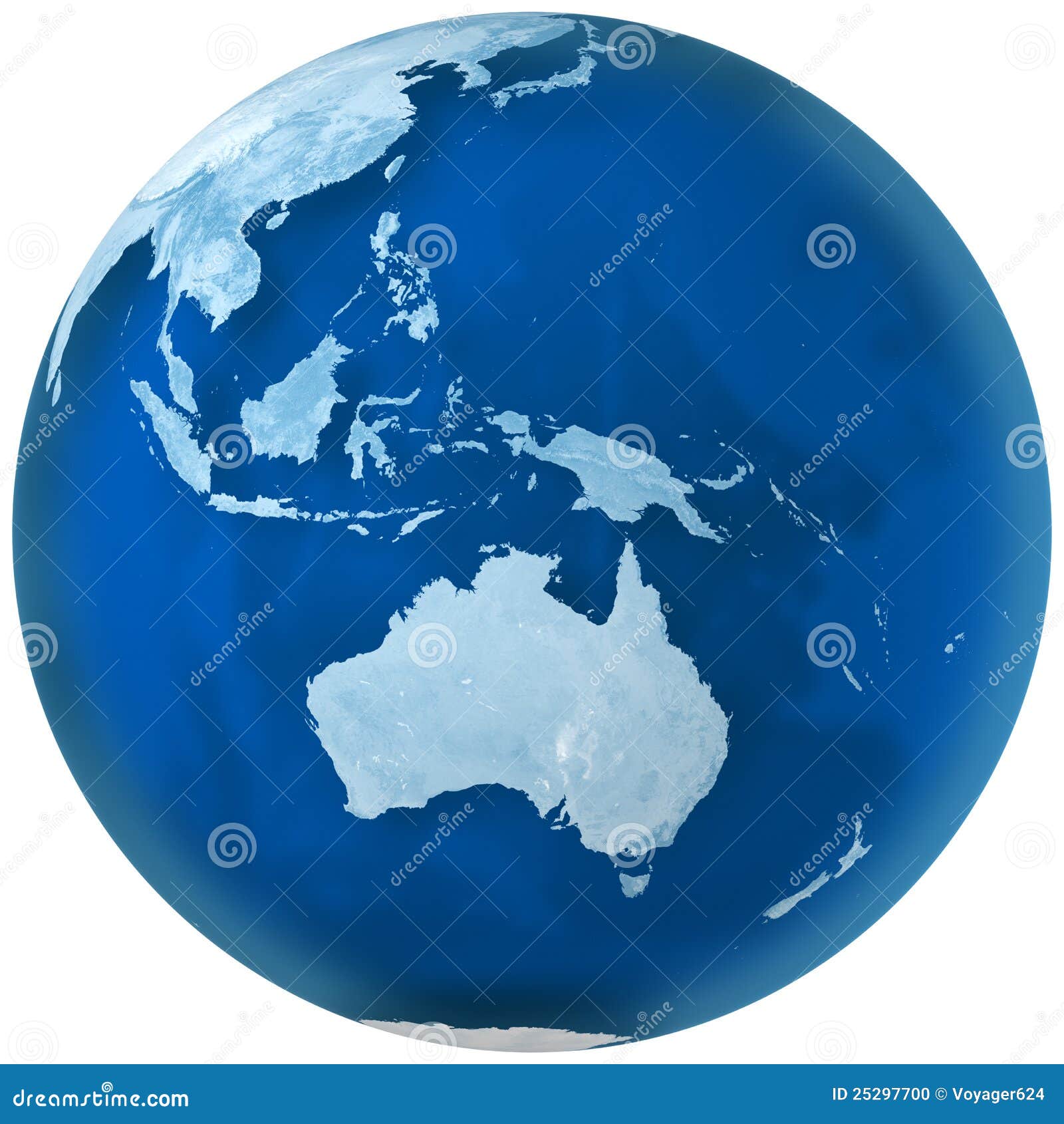 Blue Earth Australia stock illustration. Illustration of earth - 25297700