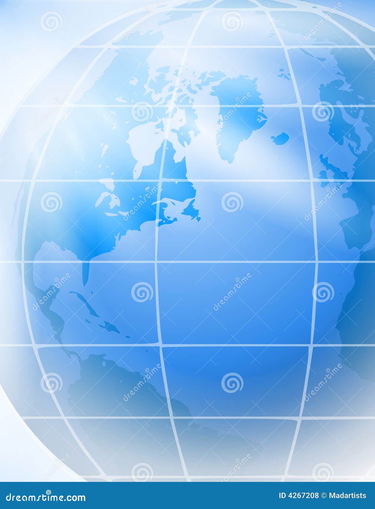 Blue Earth Globe Background Stock Illustration - Illustration of ...