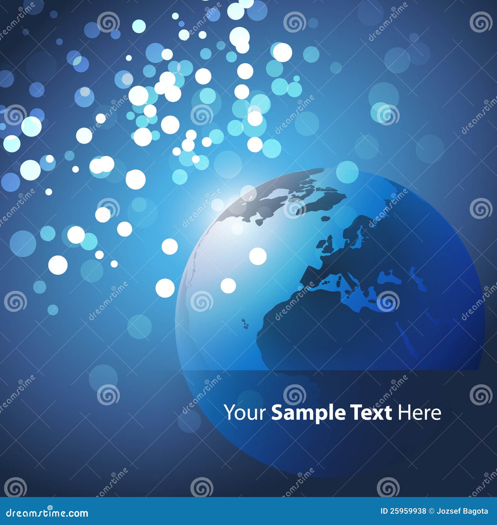 Blue Earth Globe Design stock vector. Illustration of environment ...