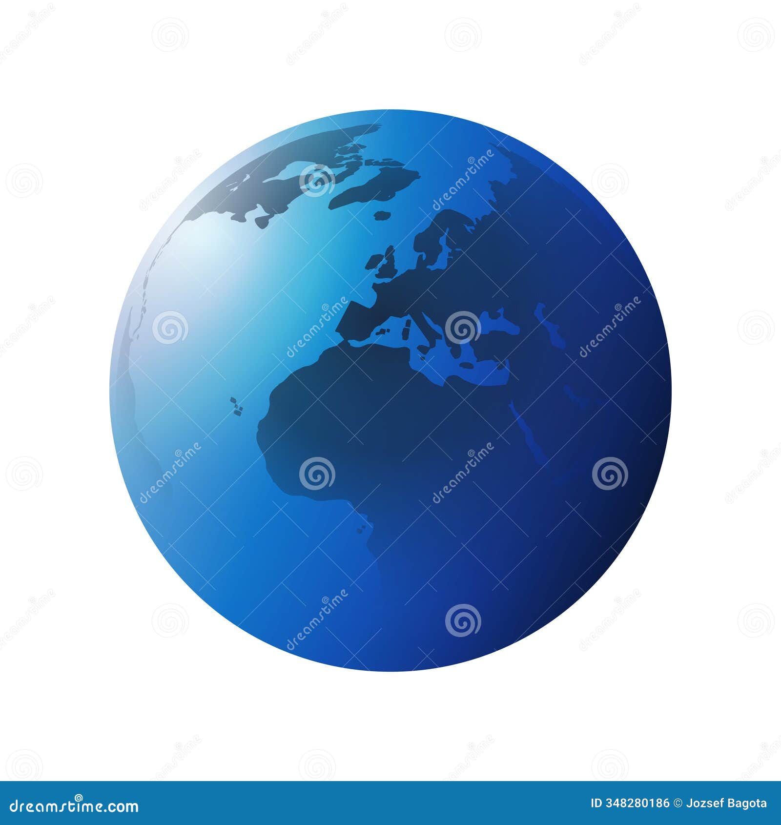 Blue Earth Globe Design Layout - Global Business, Technology ...