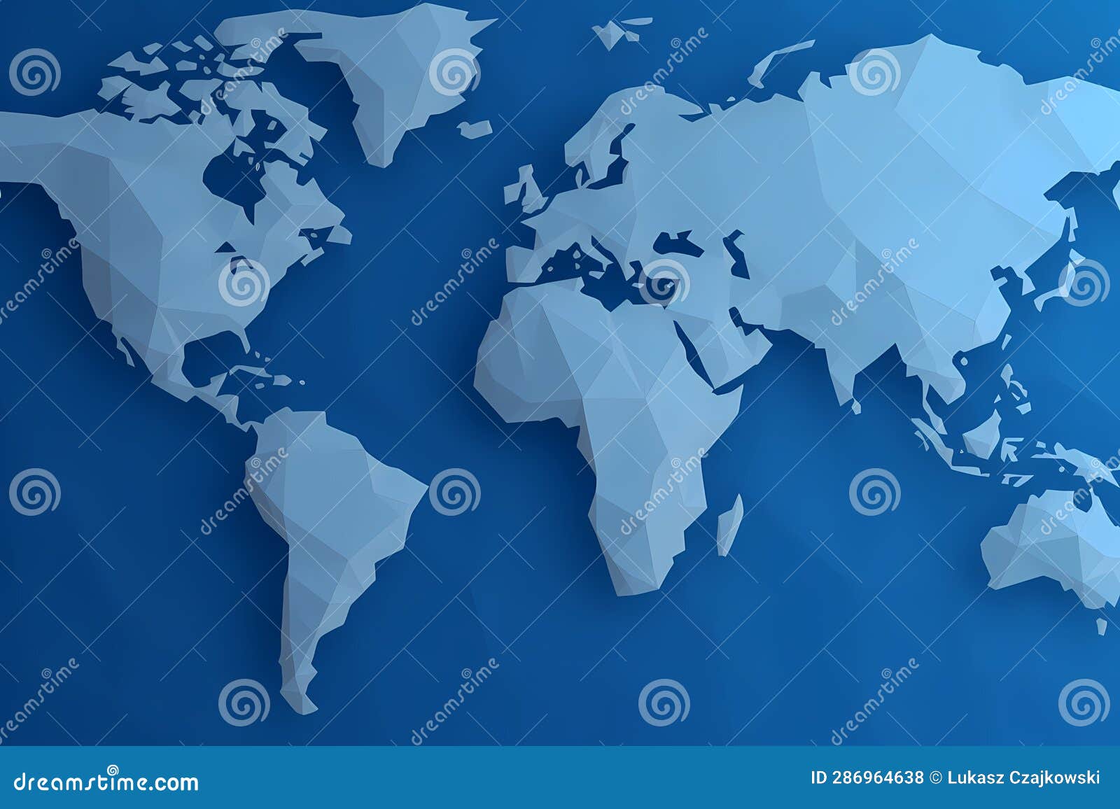 Blue Earth Map Digital Connections Background Generative Ai Stock ...