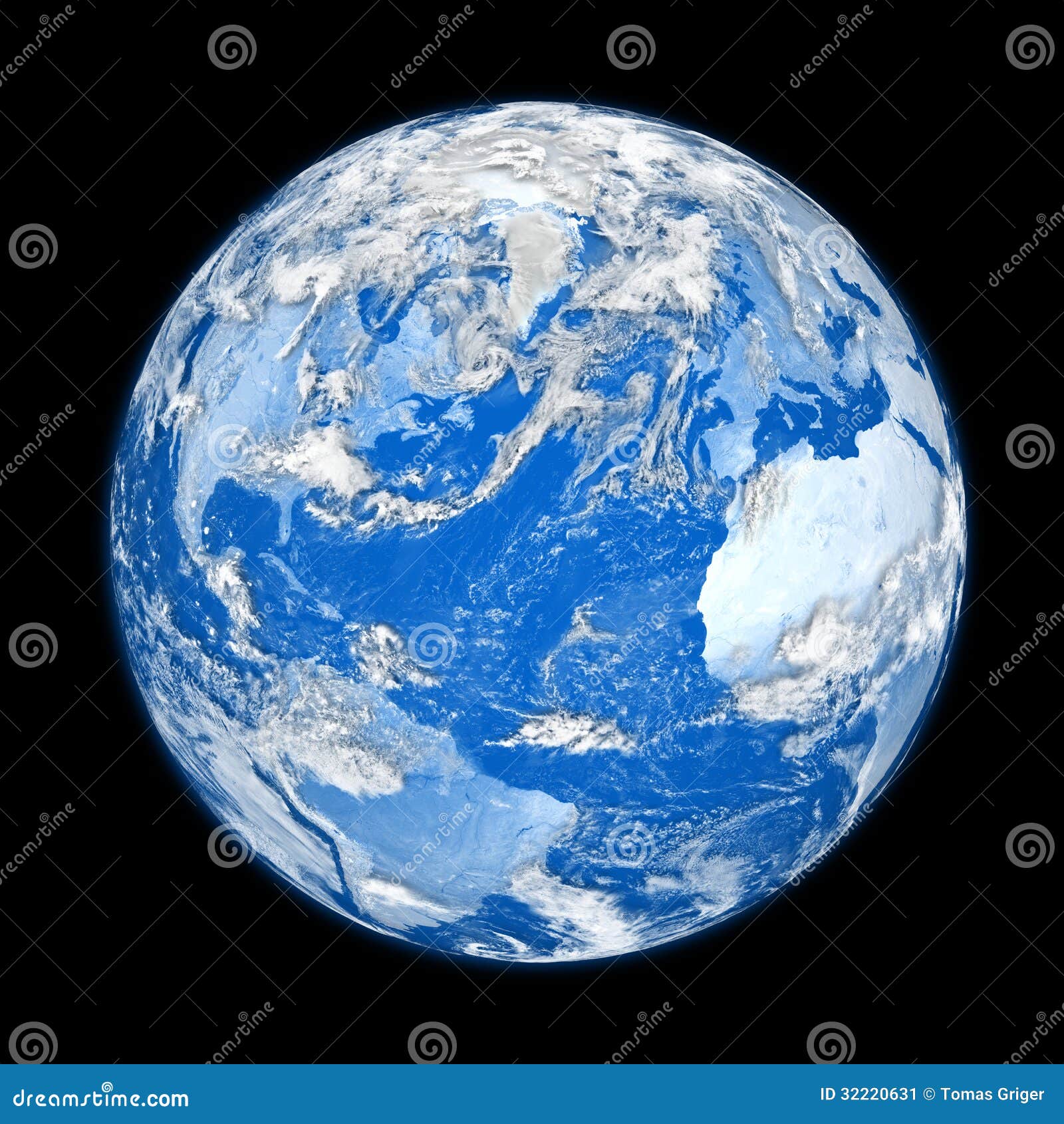 Blue Earth stock illustration. Illustration of europe - 32220631