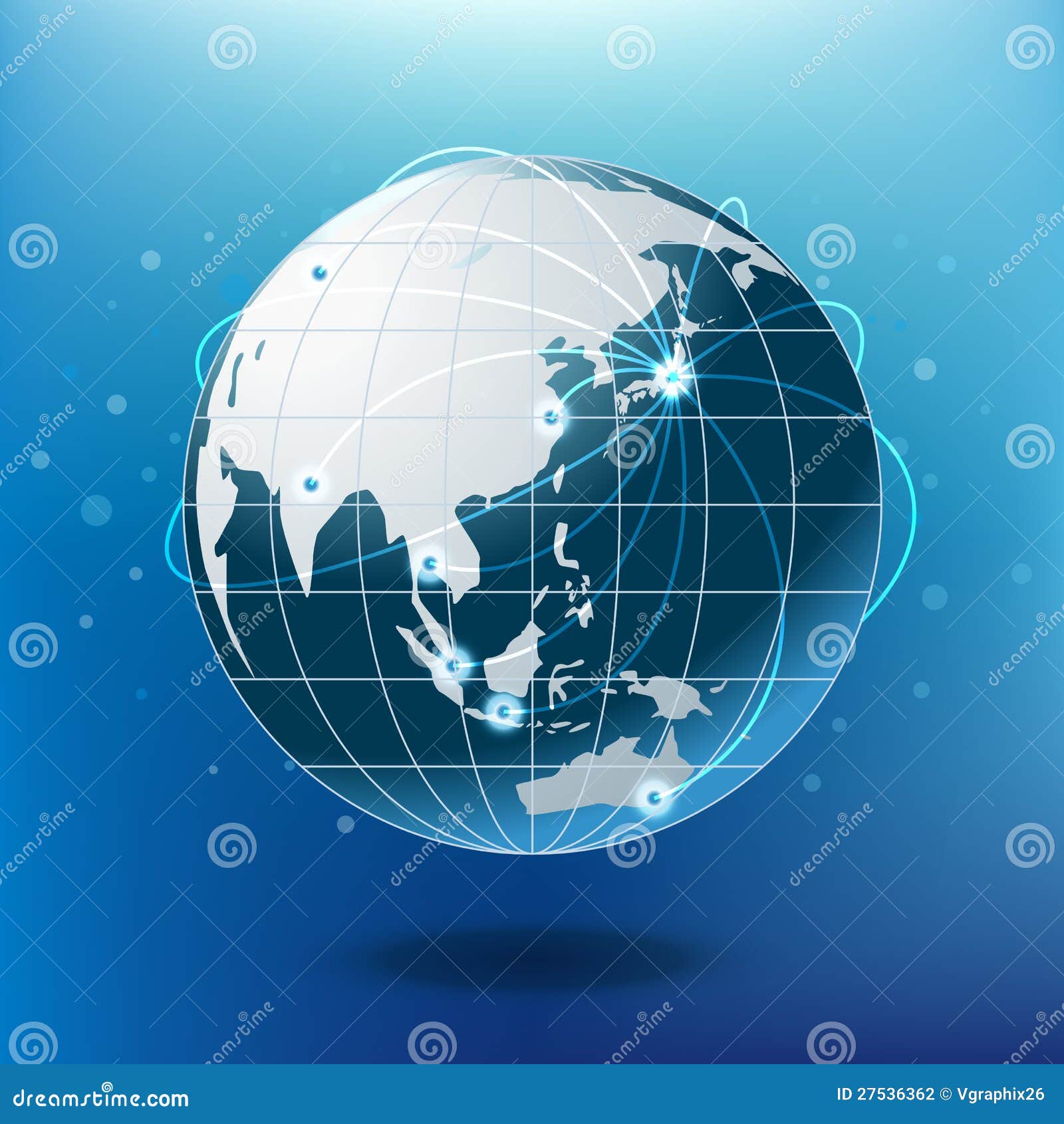 Blue earth, vector stock vector. Illustration of beautiful - 27536362