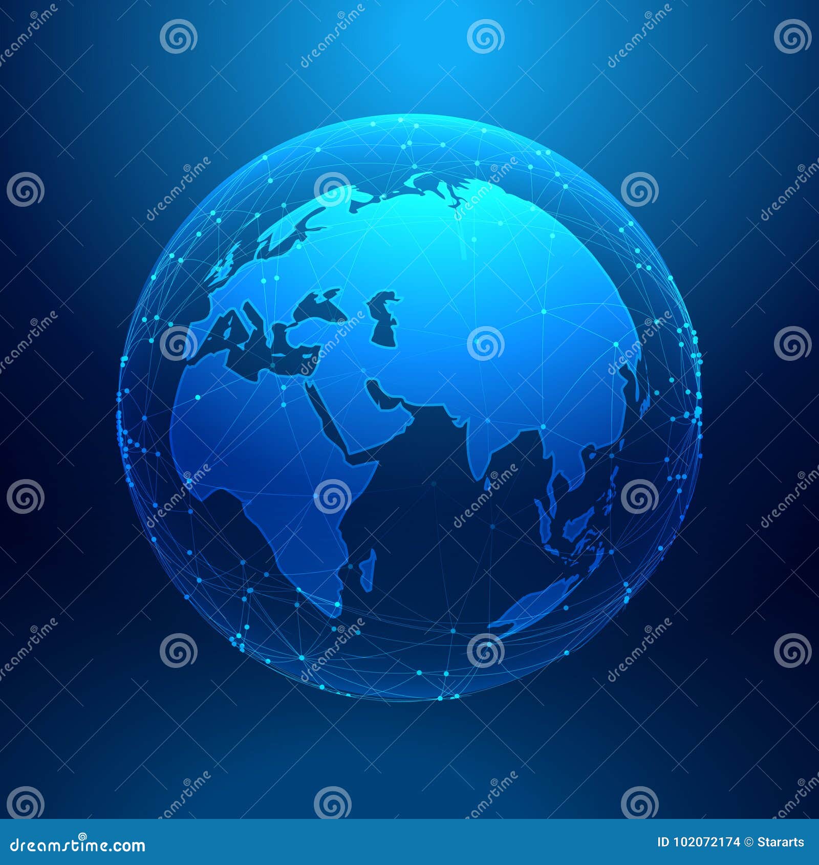 Network Mesh Circle Inverted Map Of Corsica With Scratched Stamp ...