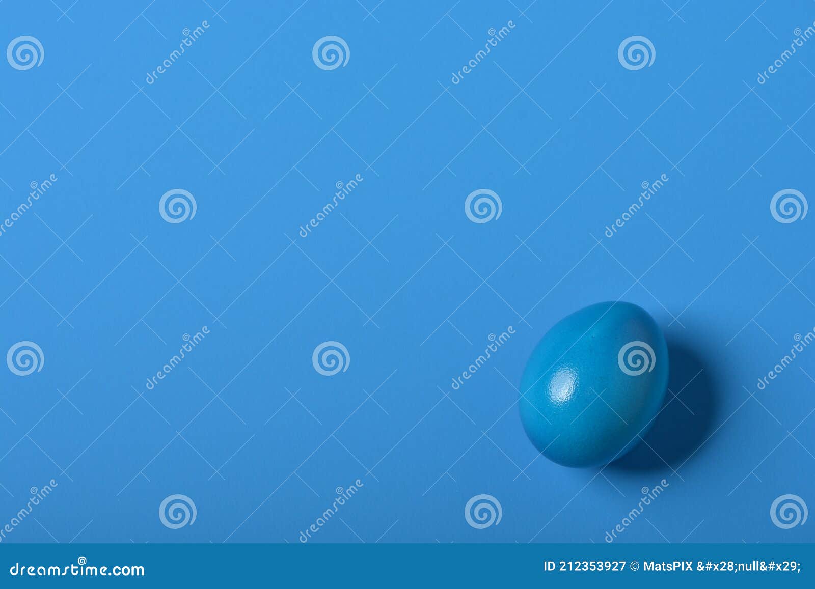 Blue Easter Background Top Down with Blue Egg Stock Image - Image of ...