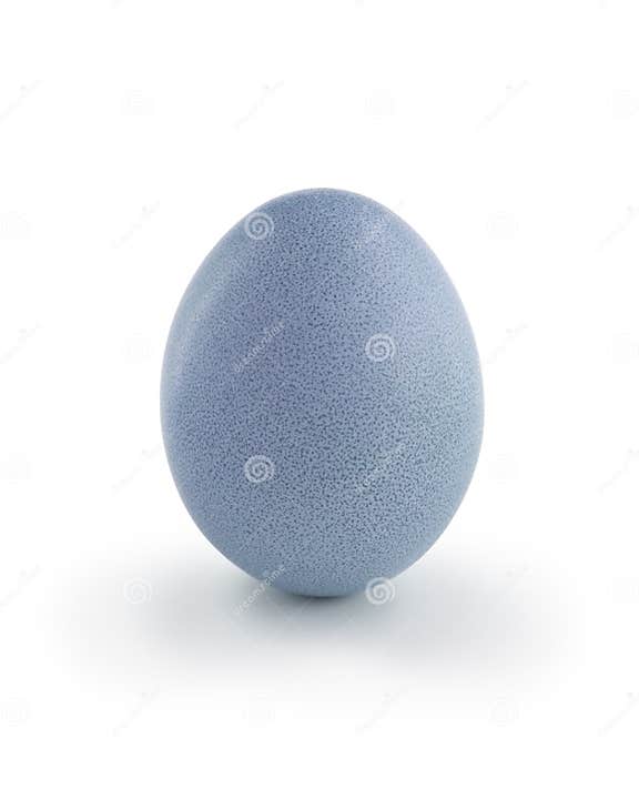 Blue Easter Egg Isolated on White Background Stock Photo - Image of ...