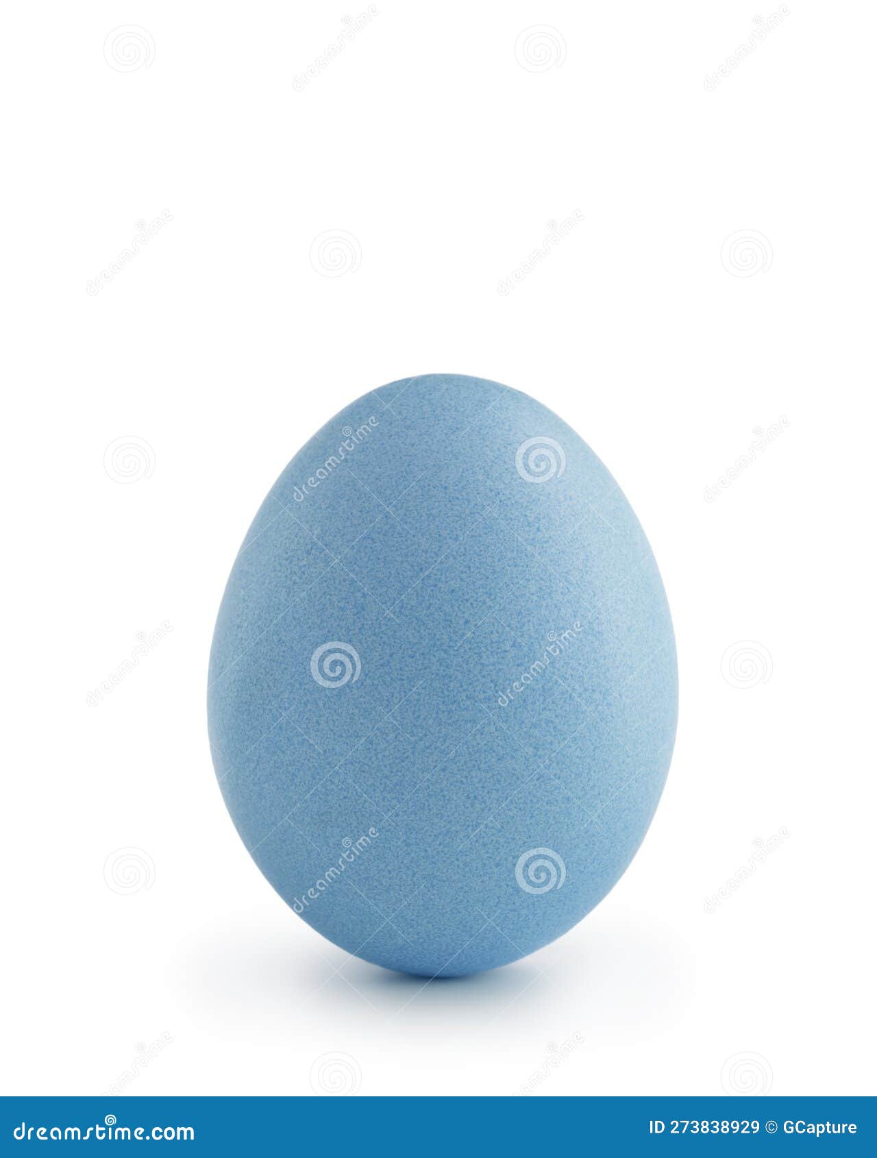 Blue Easter Egg Isolated on White Background Stock Image - Image of ...