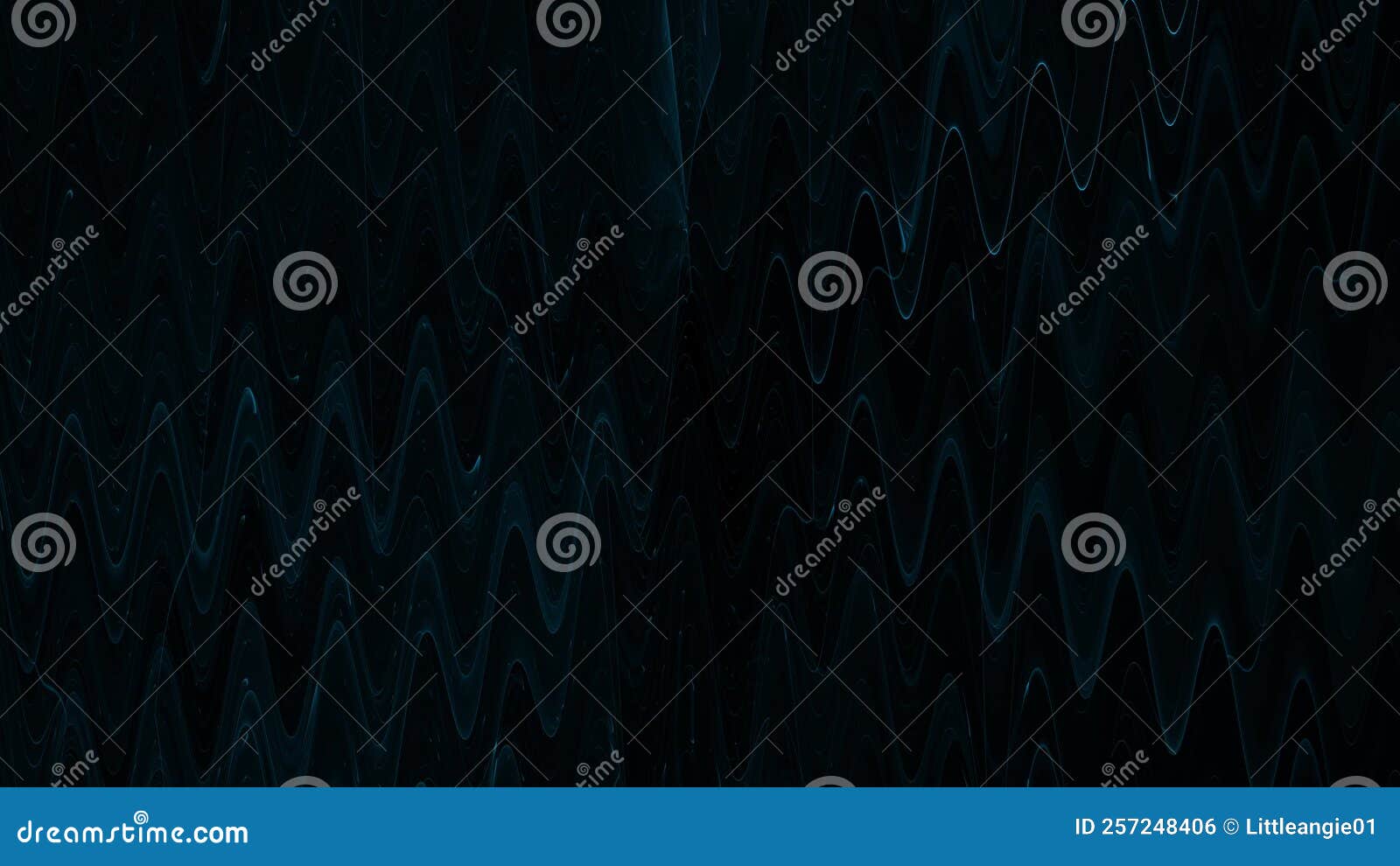 Blue Eerie Light Pattern Floating Slowly on Black Background Stock ...