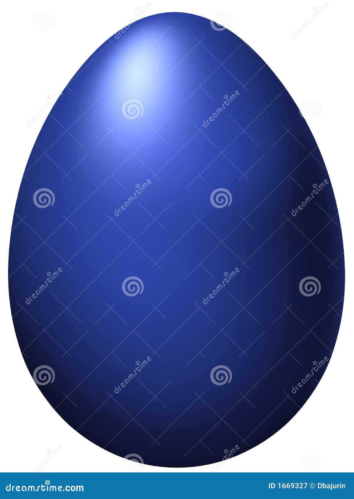 Blue egg stock illustration. Illustration of easter, closeup - 1669327
