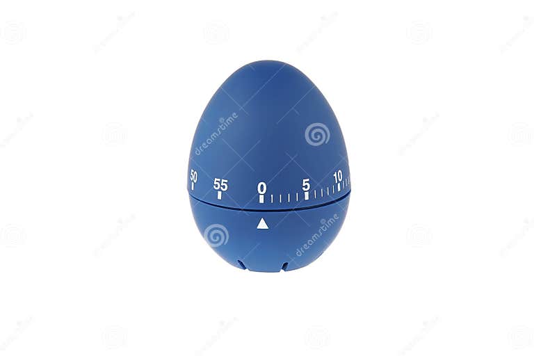 Blue Egg Timer Countdown for Boiled Eggs Stock Image - Image of ...