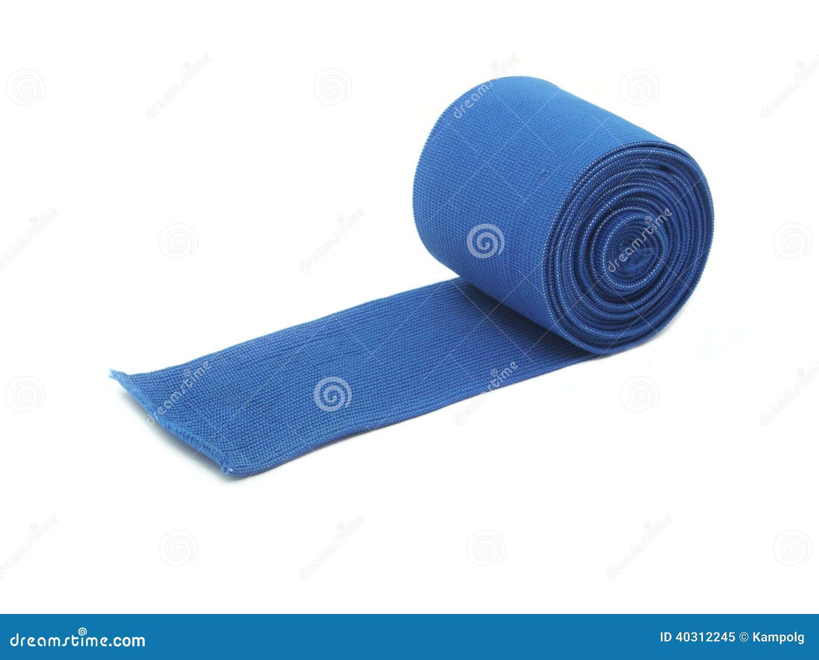 Blue Elastic Bandage stock image. Image of bandage, isolated - 40312245