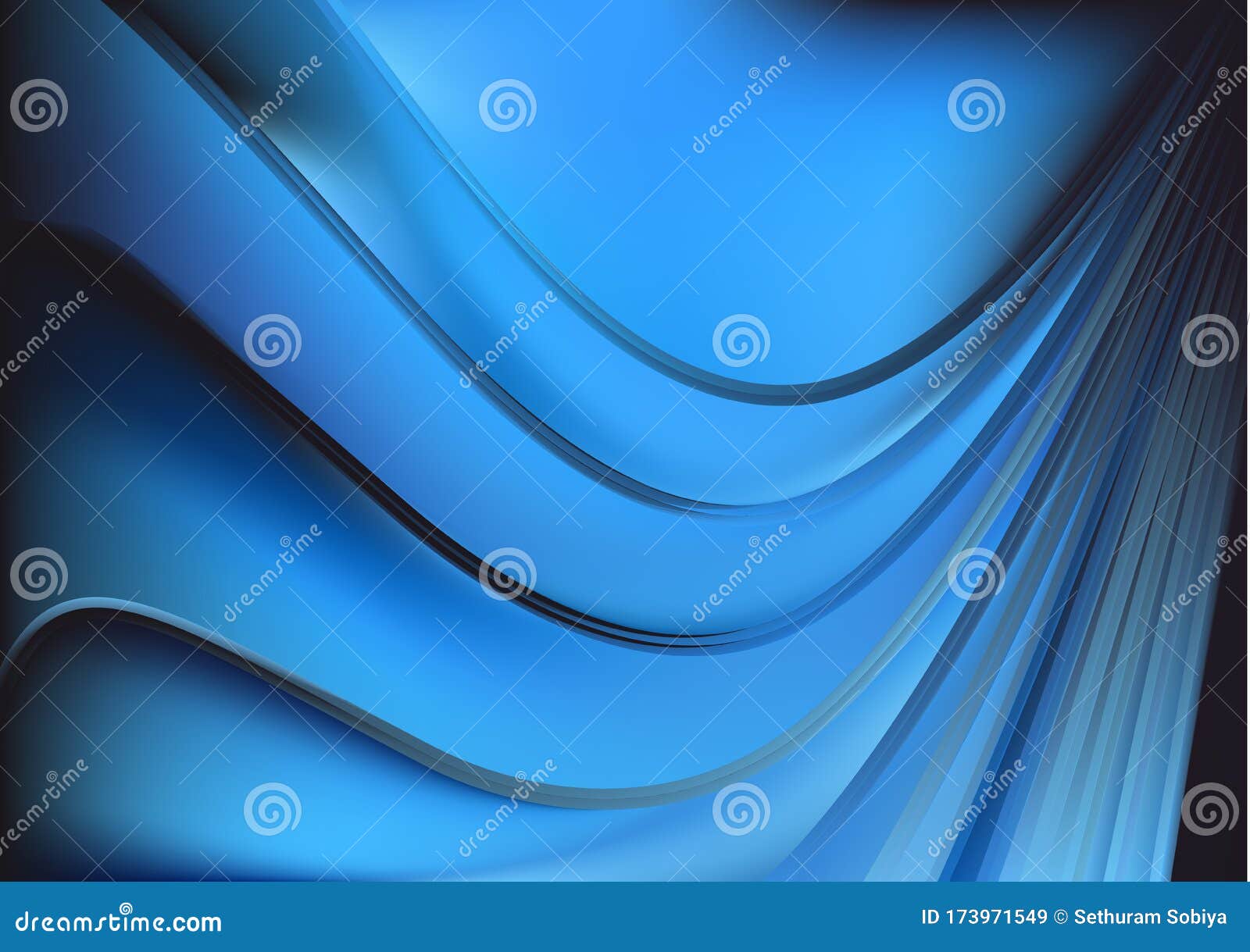 Blue Electric Blue Template Background Vector Illustration Design Stock ...