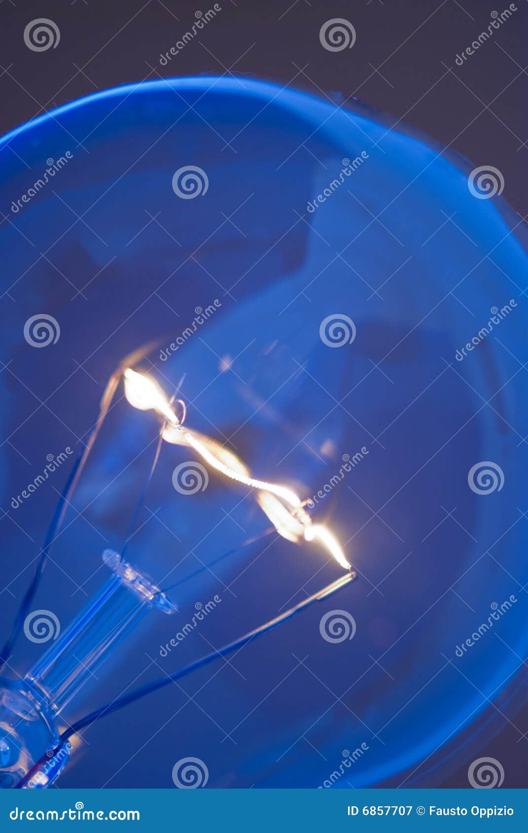 Blue electric bulb stock image. Image of bright, volts - 6857707