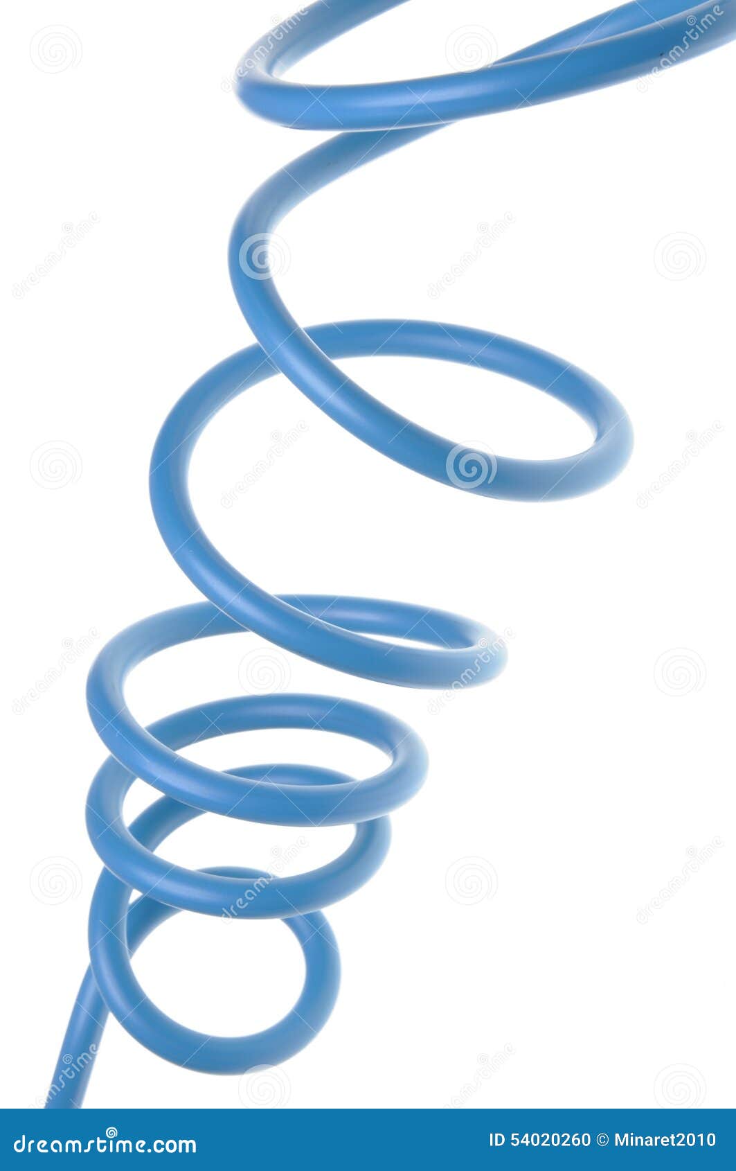 Blue Electric Cable Used in Electrical Instalation Stock Photo - Image ...