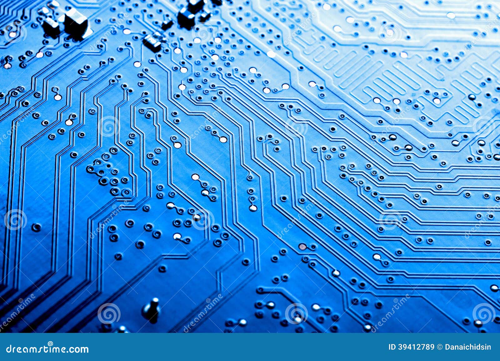 Blue Electric circuit stock image. Image of concept, electric - 39412789