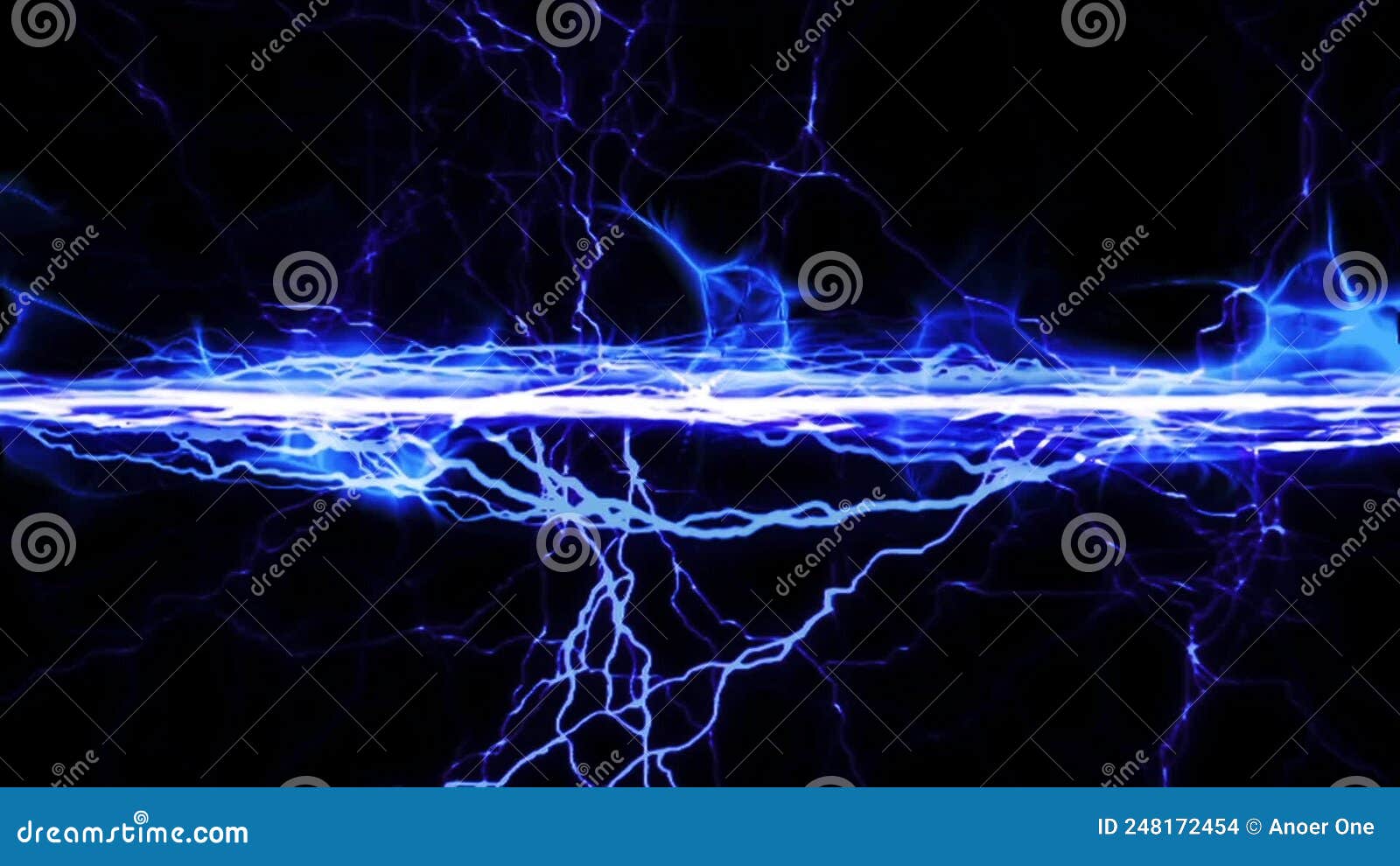 Blue Electric Glow Light Motion Effect Animation Stock Footage - Video ...