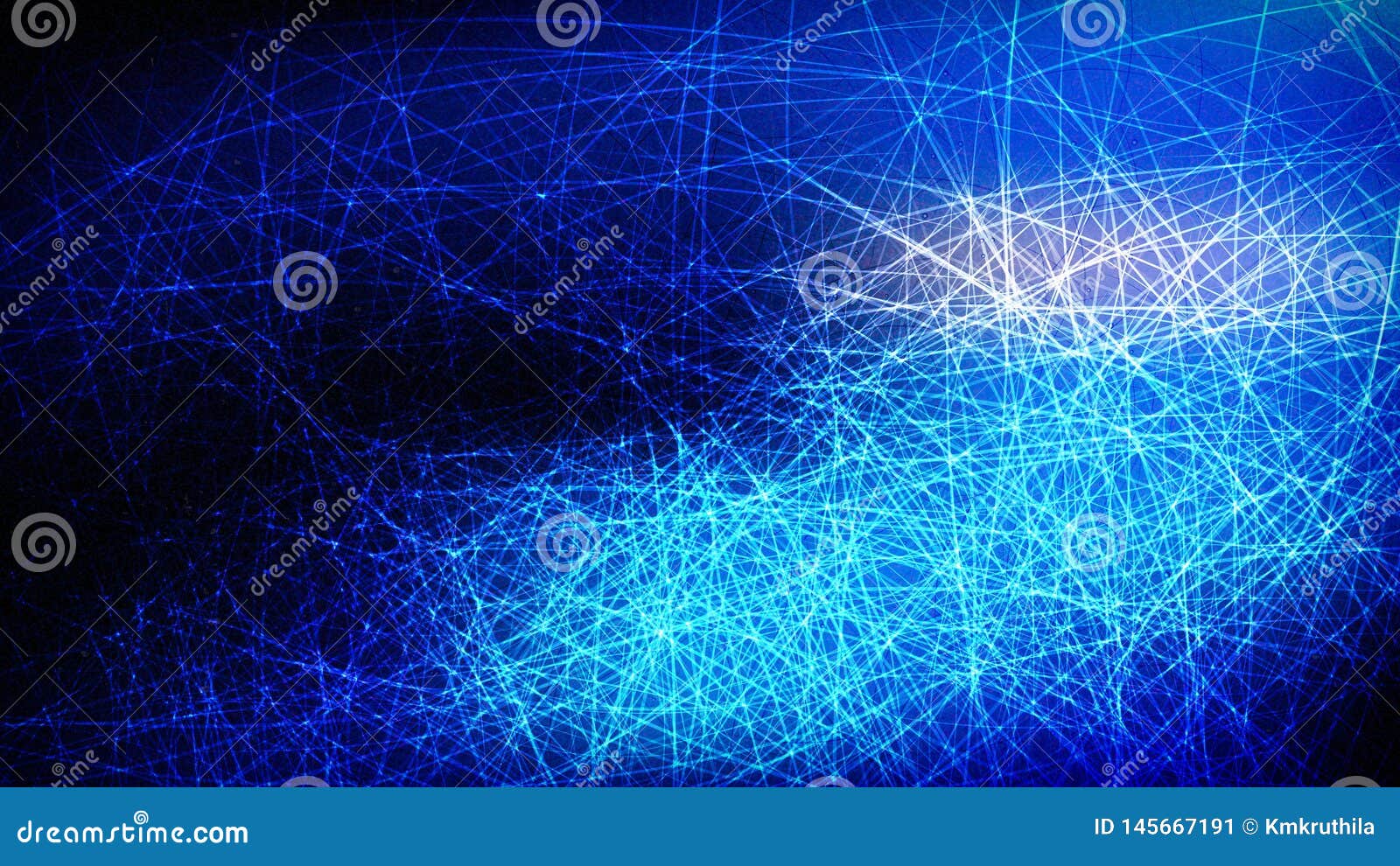 Blue Electric Light Beautiful Elegant Illustration Graphic Art Design ...