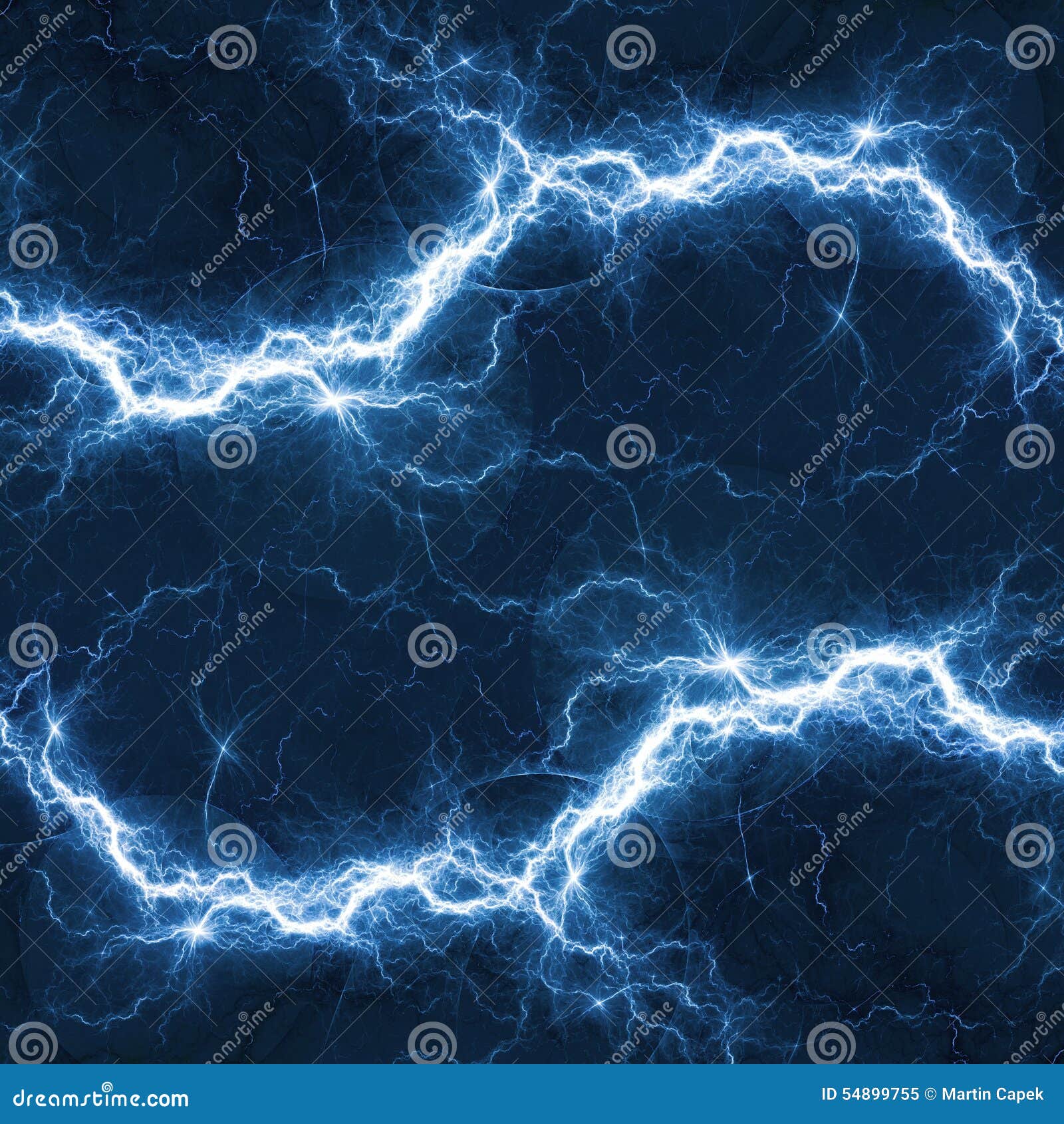 Blue electric lighting stock illustration. Illustration of charge ...