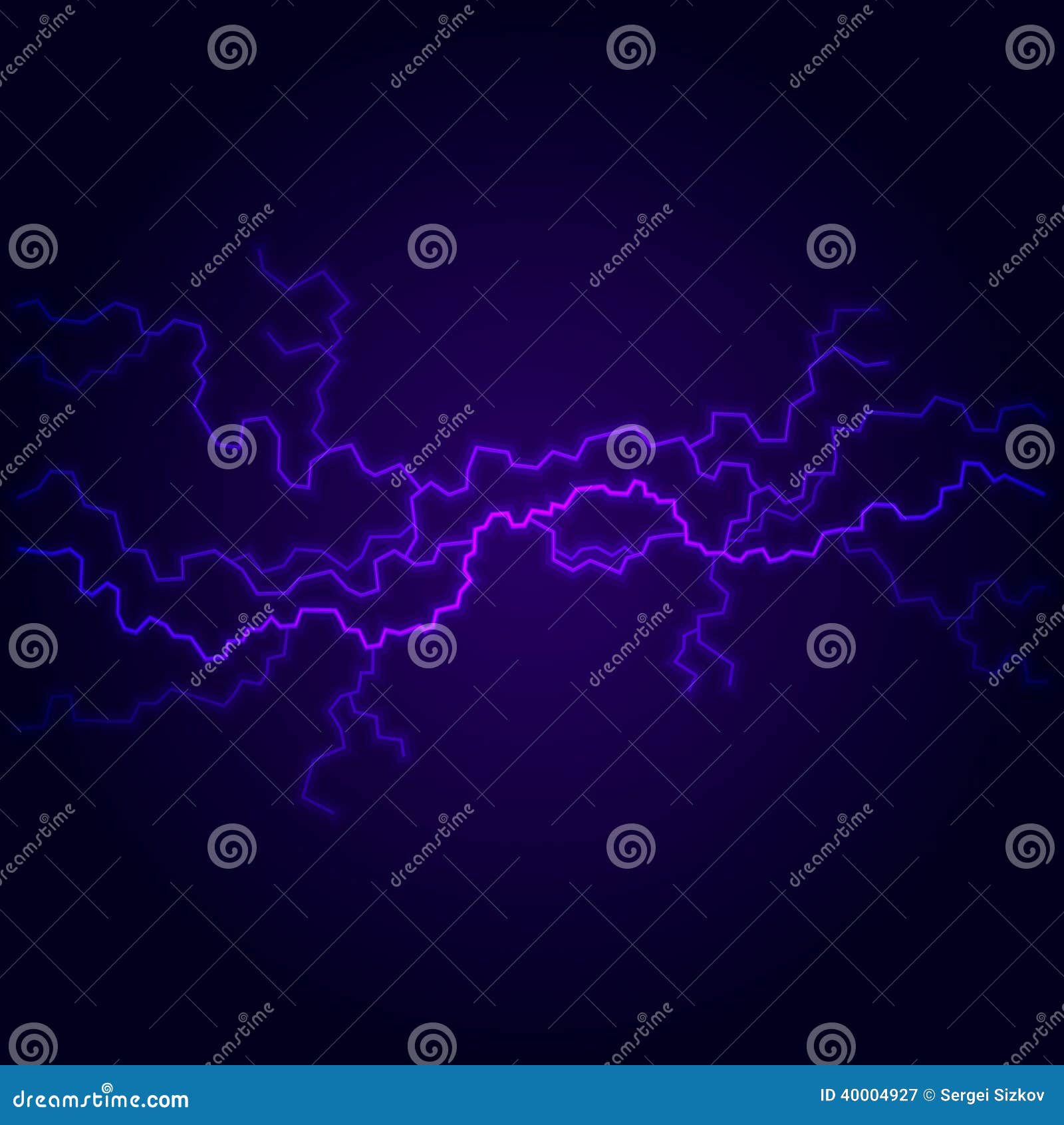 Blue Electric Lighting Effect, Abstract Backgrounds. Vector Stock ...