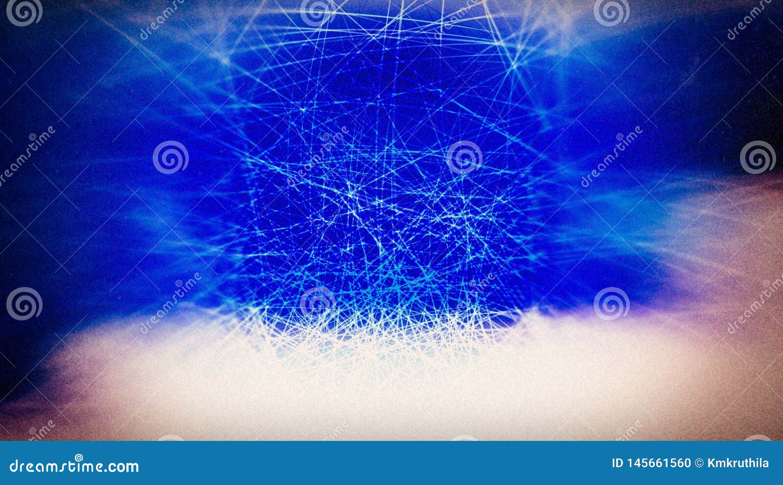 Blue Electric Sky Beautiful Elegant Illustration Graphic Art Design ...