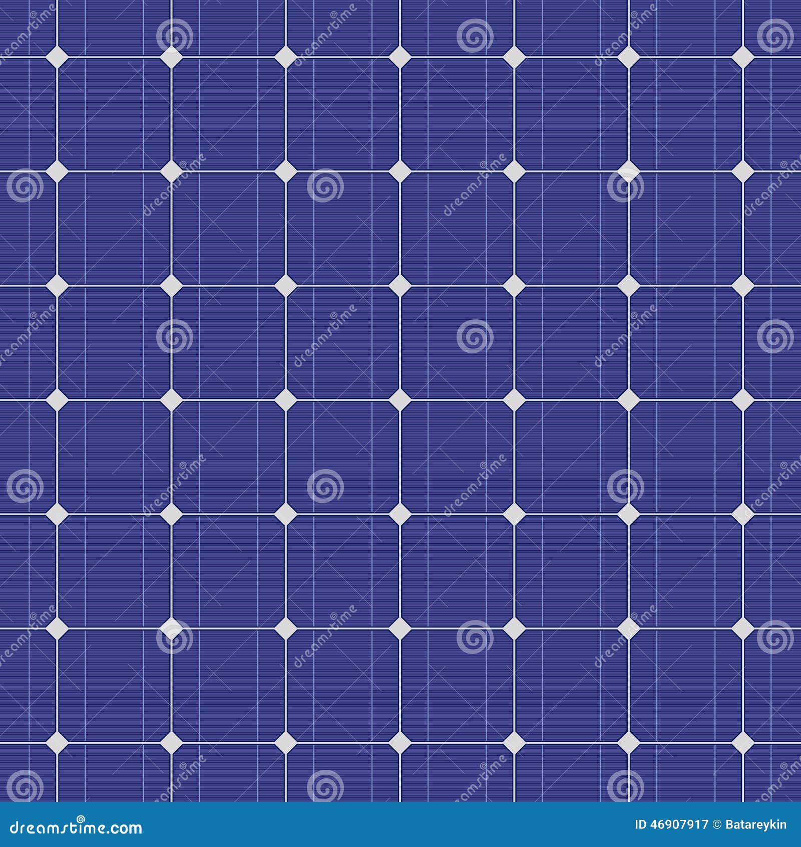 Blue Electric Solar Panel Seamless Pattern. Vector Stock Vector ...