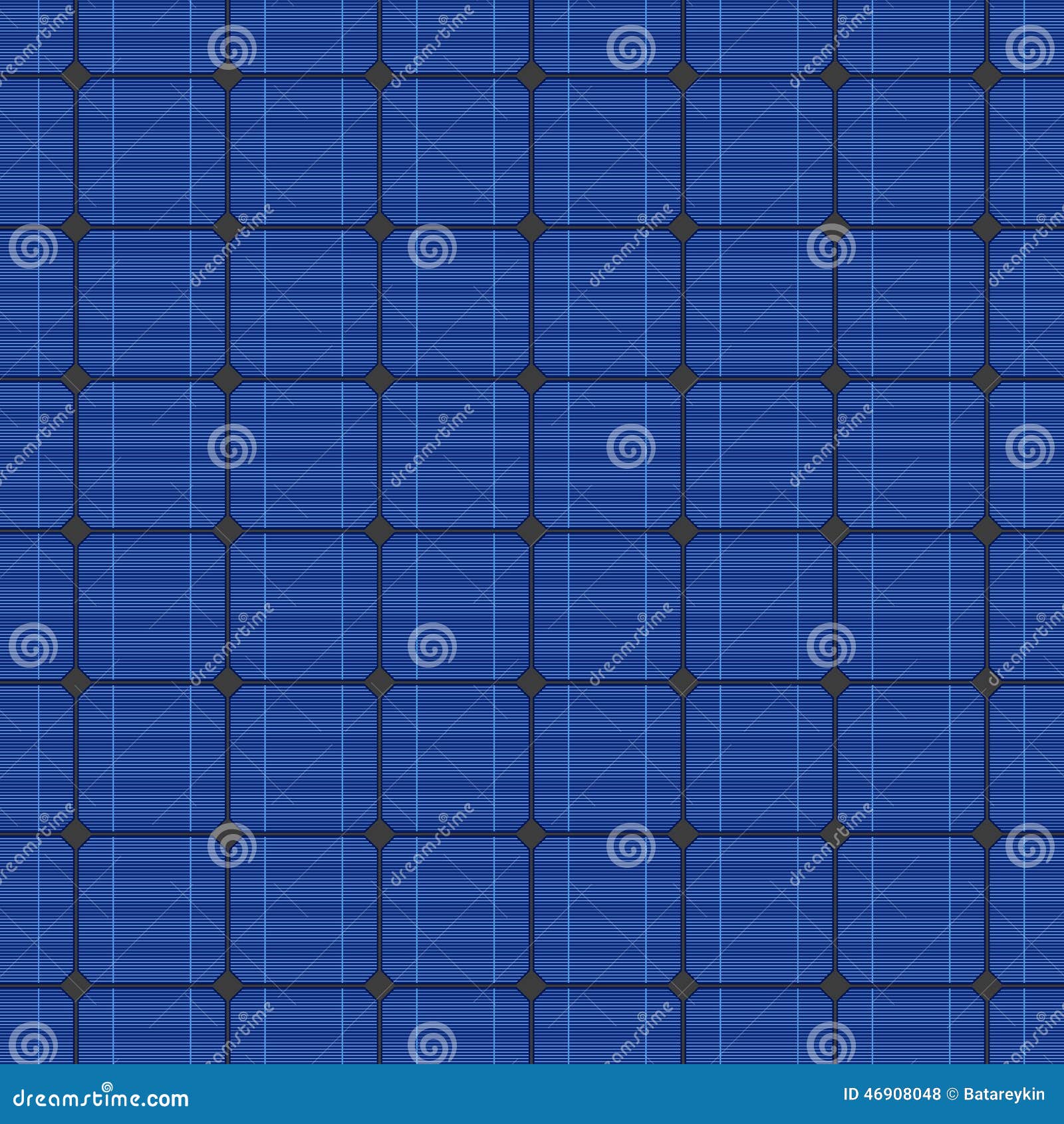 Blue Electric Solar Panel Seamless Pattern. Vector Stock Vector ...