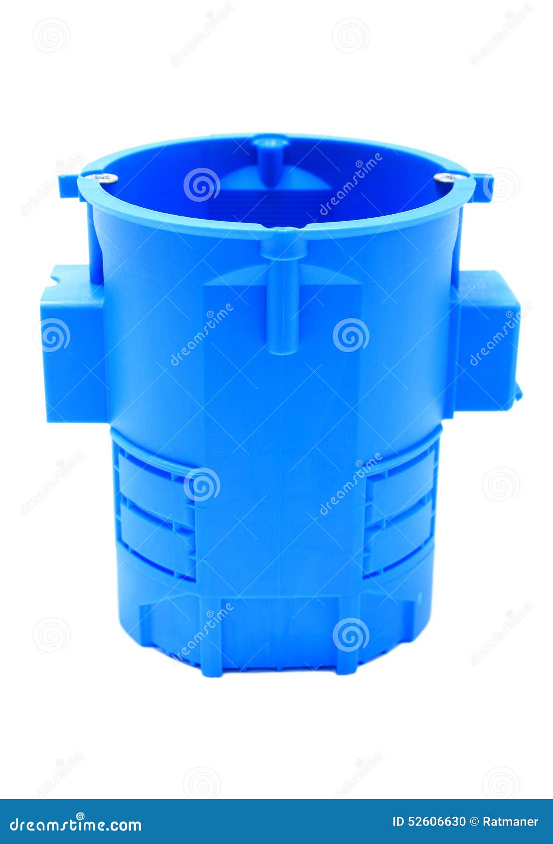 Blue Electrical Box on White Background Stock Photo - Image of ...