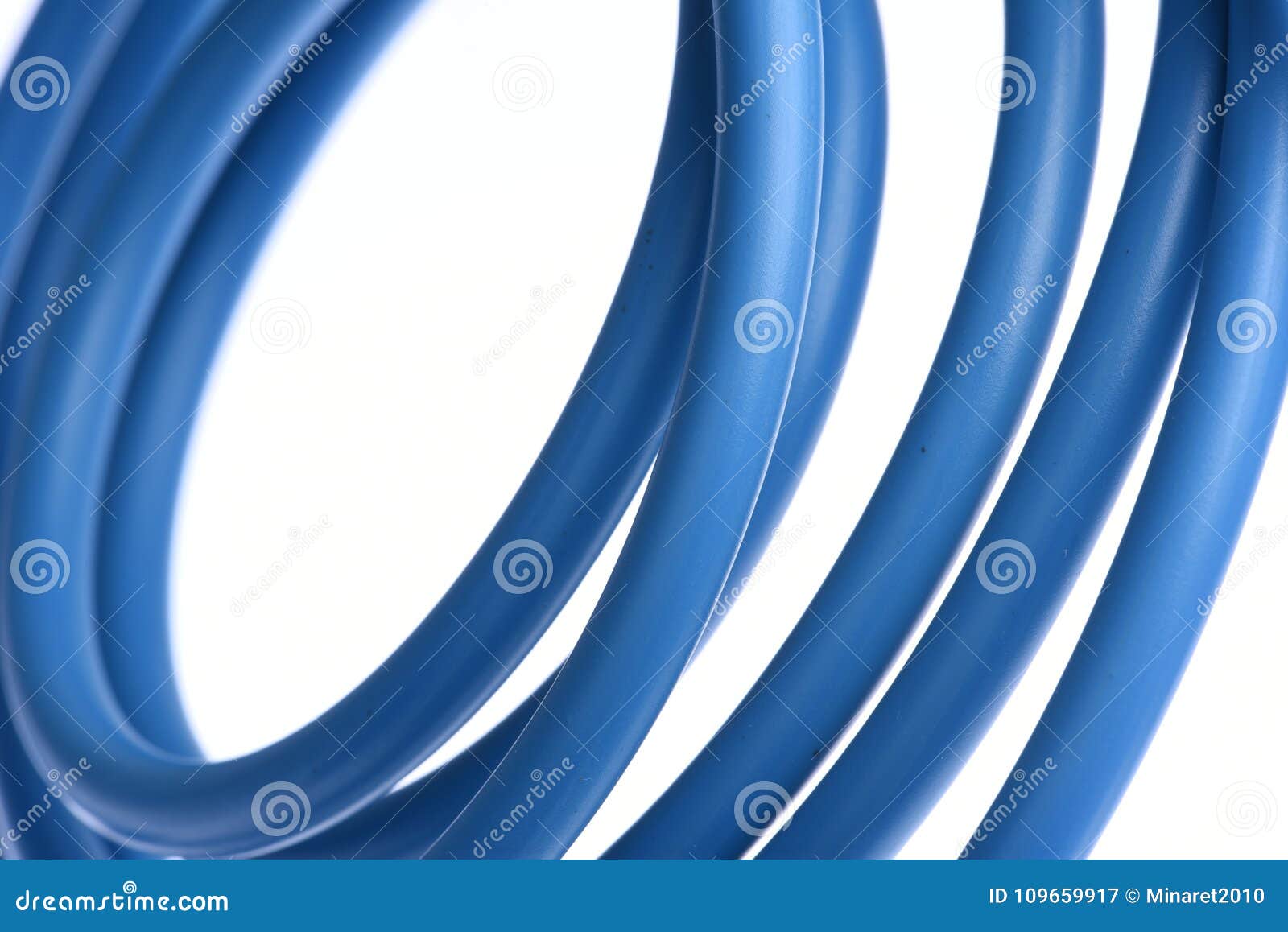 Blue electrical cable stock image. Image of cable, electric - 109659917