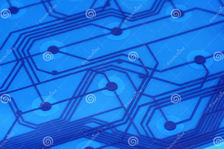 Blue Electronic Circuit Board - 2 Stock Image - Image of electronics ...