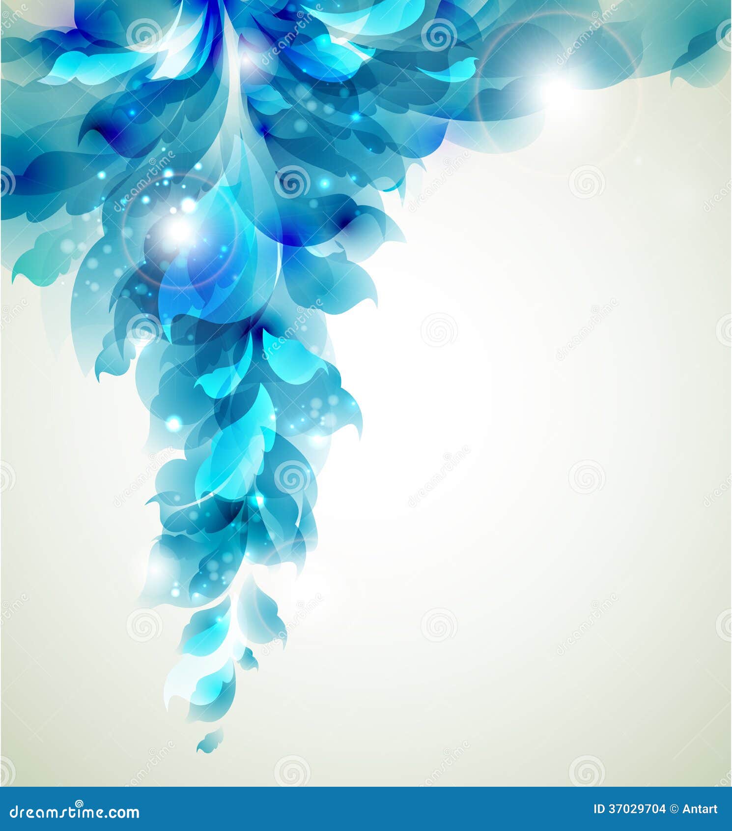 Blue elements stock vector. Illustration of bright, blue - 37029704
