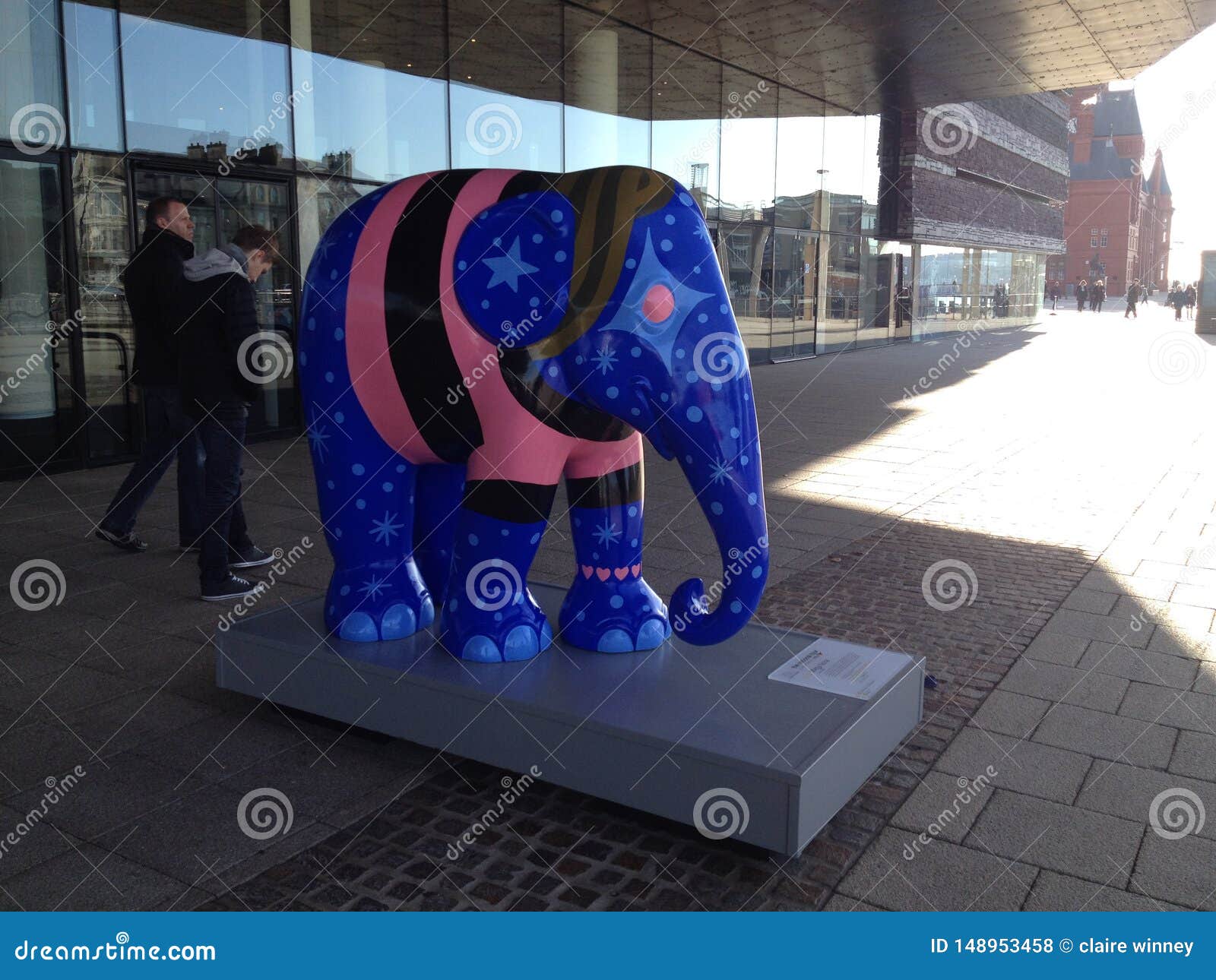 Blue elephant editorial stock photo. Image of pink, blue - 148953458
