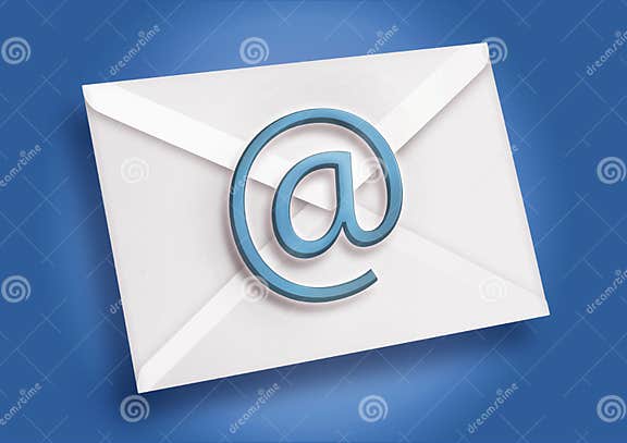 Blue Email stock illustration. Illustration of icon, envelope - 14581917
