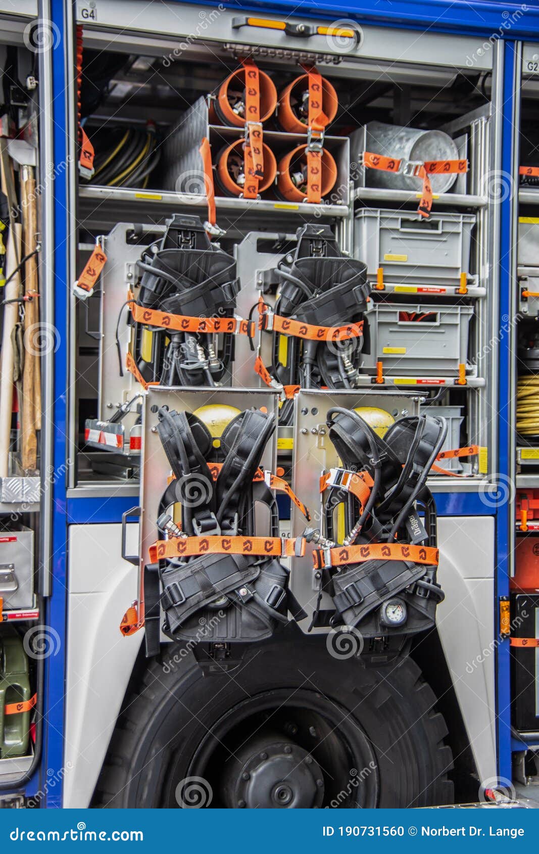 Blue Emergency Vehicle of the THW Stock Photo - Image of blue ...