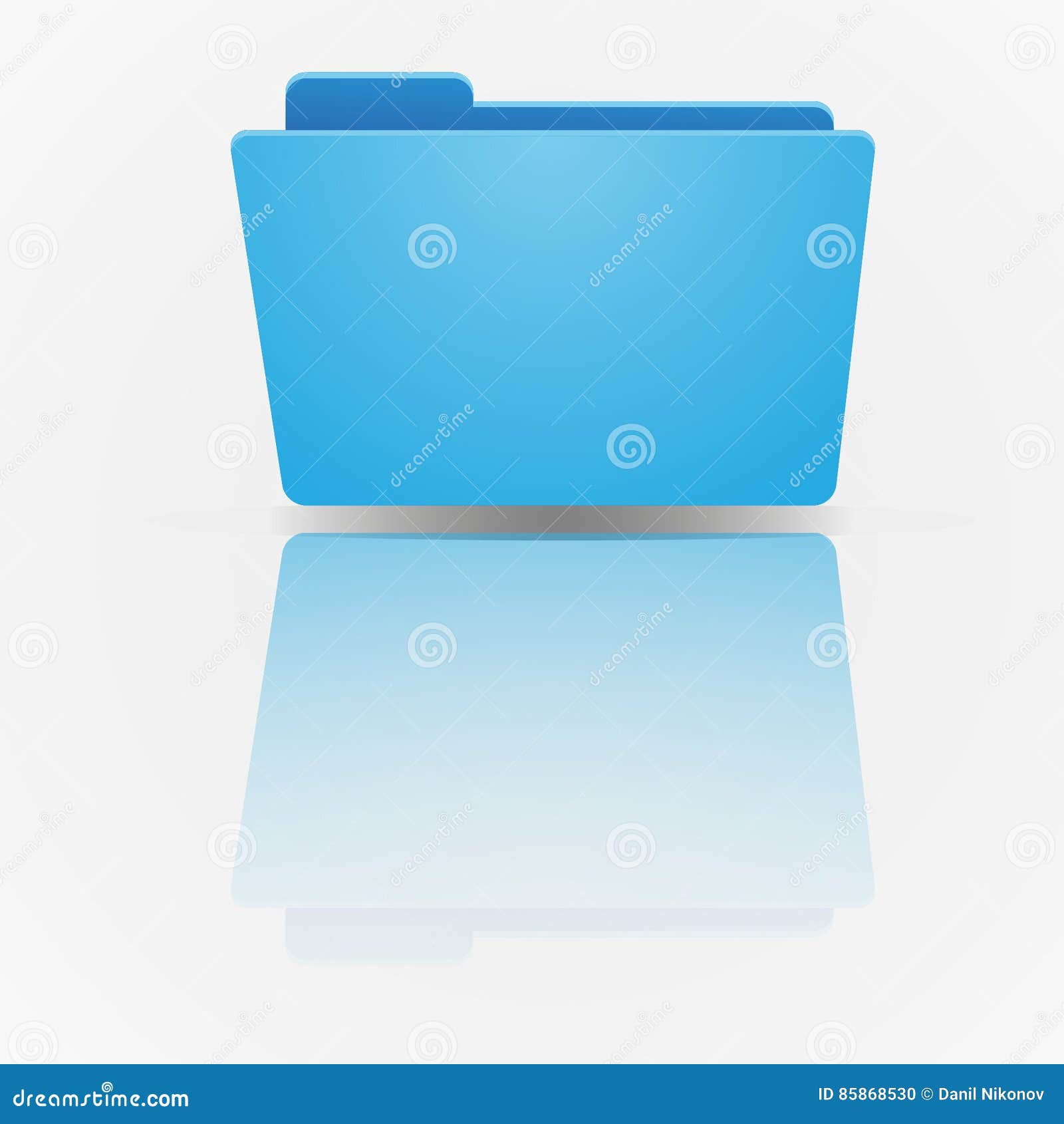 Empty Folder Icon. Vector Illustration Isolated | CartoonDealer.com ...