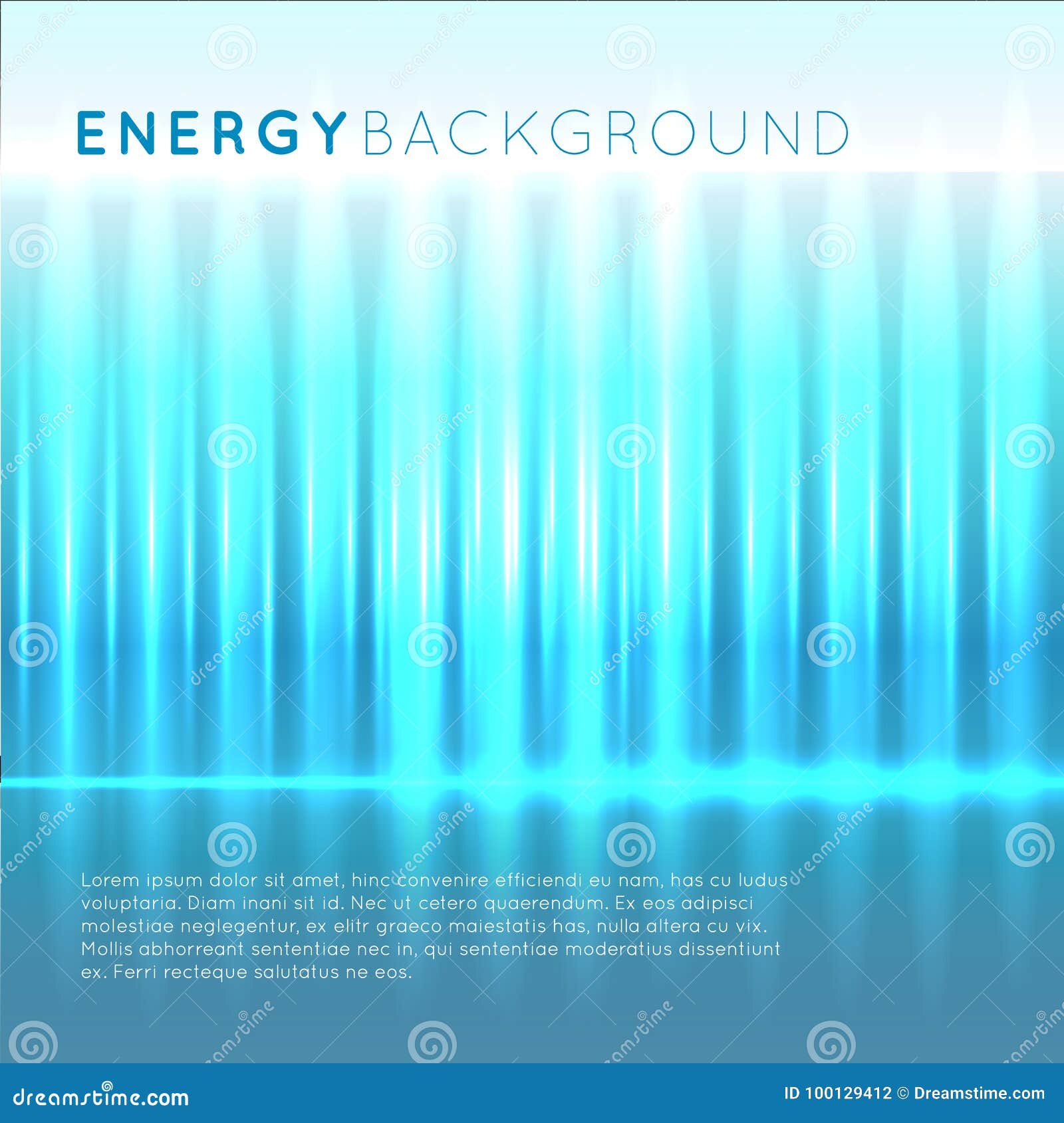 Blue Energy Abstract Background Stock Vector - Illustration of blue ...