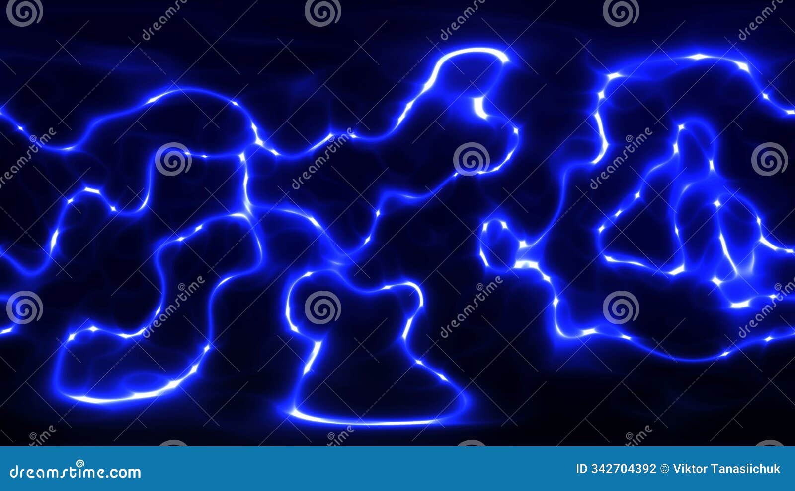 Blue Energy with Electric Discharge. Plasma Energy. Electric Arc. Blue ...