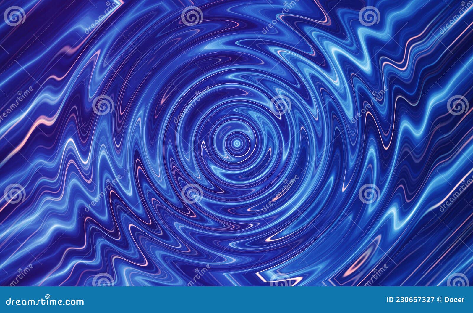 Blue energy waves stock illustration. Illustration of abstract - 230657327