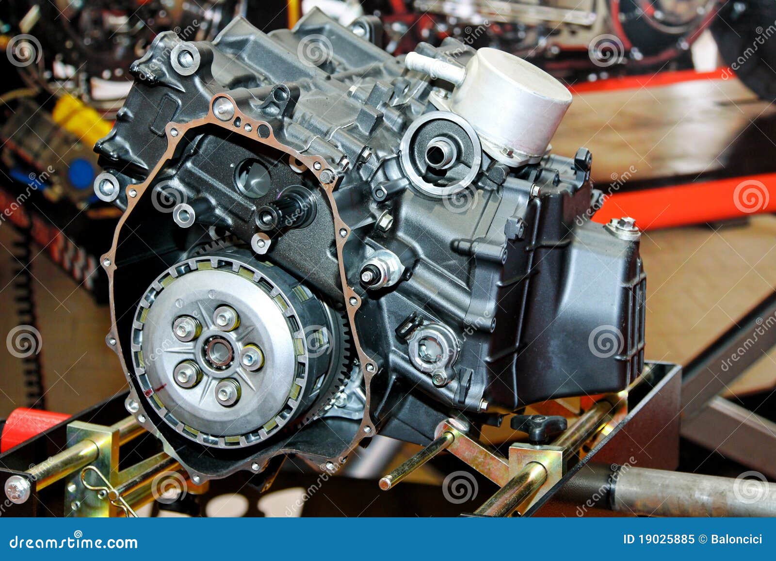 Blue engine stock image. Image of service, engine, open - 19025885