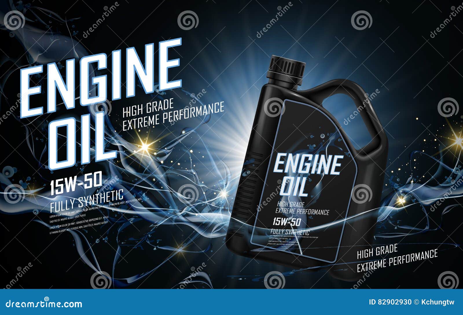 Blue engine oil ad stock vector. Illustration of maintenance - 82902930