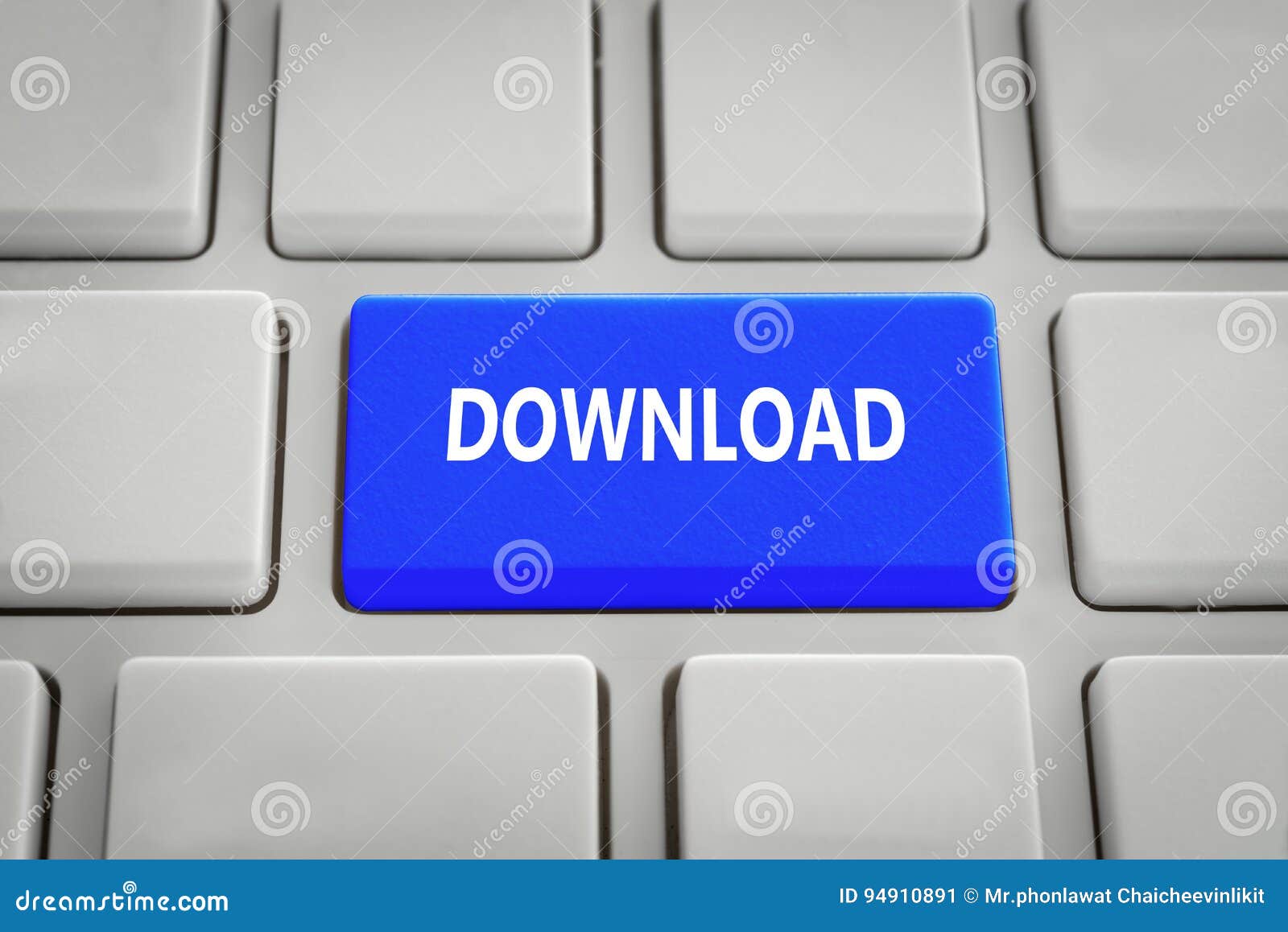 Blue Enter Keypad stock image. Image of download, hand - 94910891