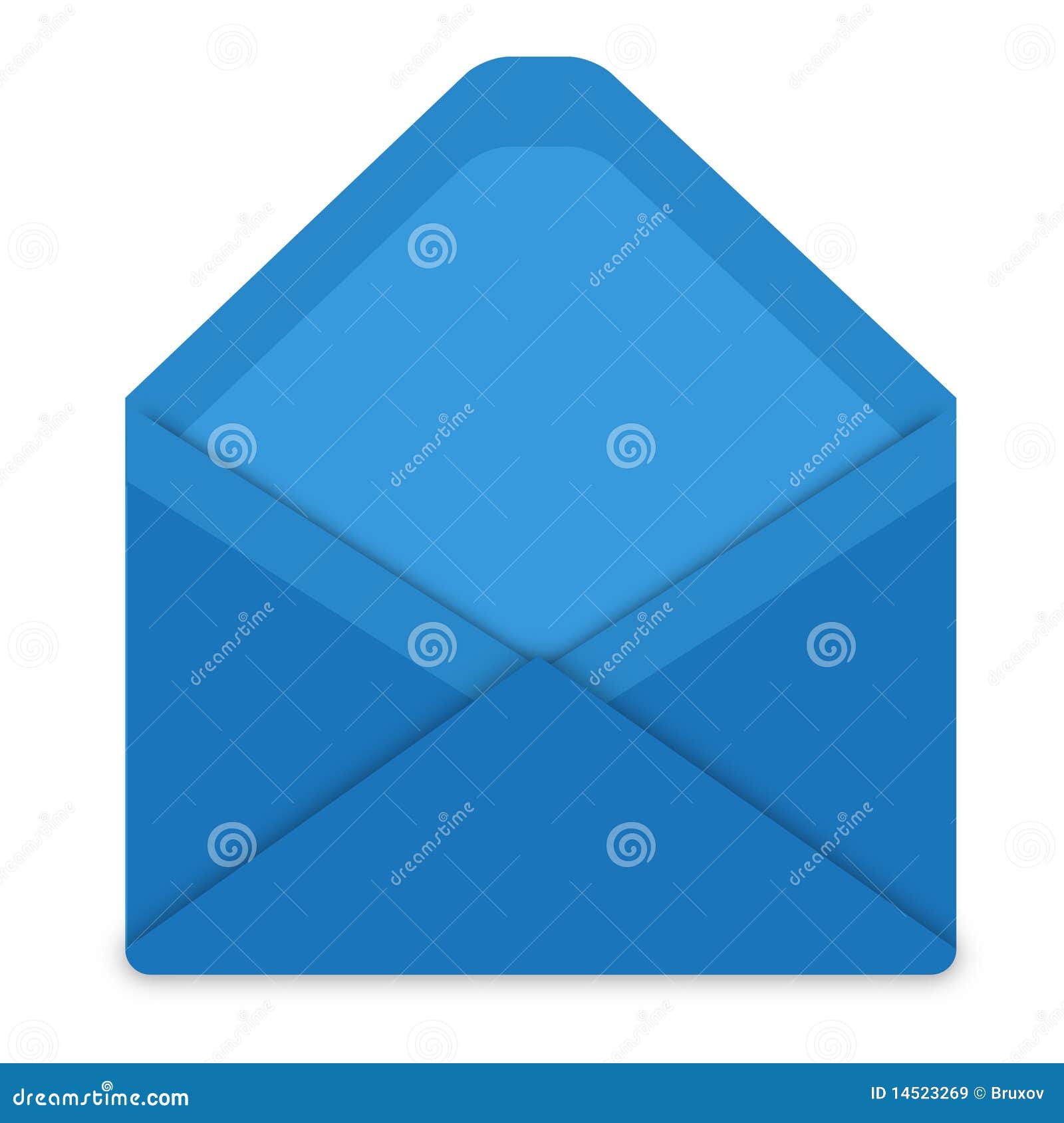 Blue envelope stock vector. Illustration of email, express - 14523269