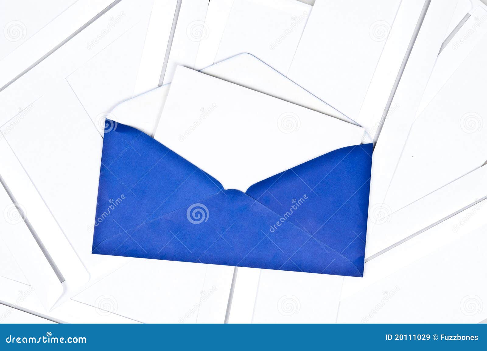 Blue envelope stock image. Image of postal, blank, paper - 20111029