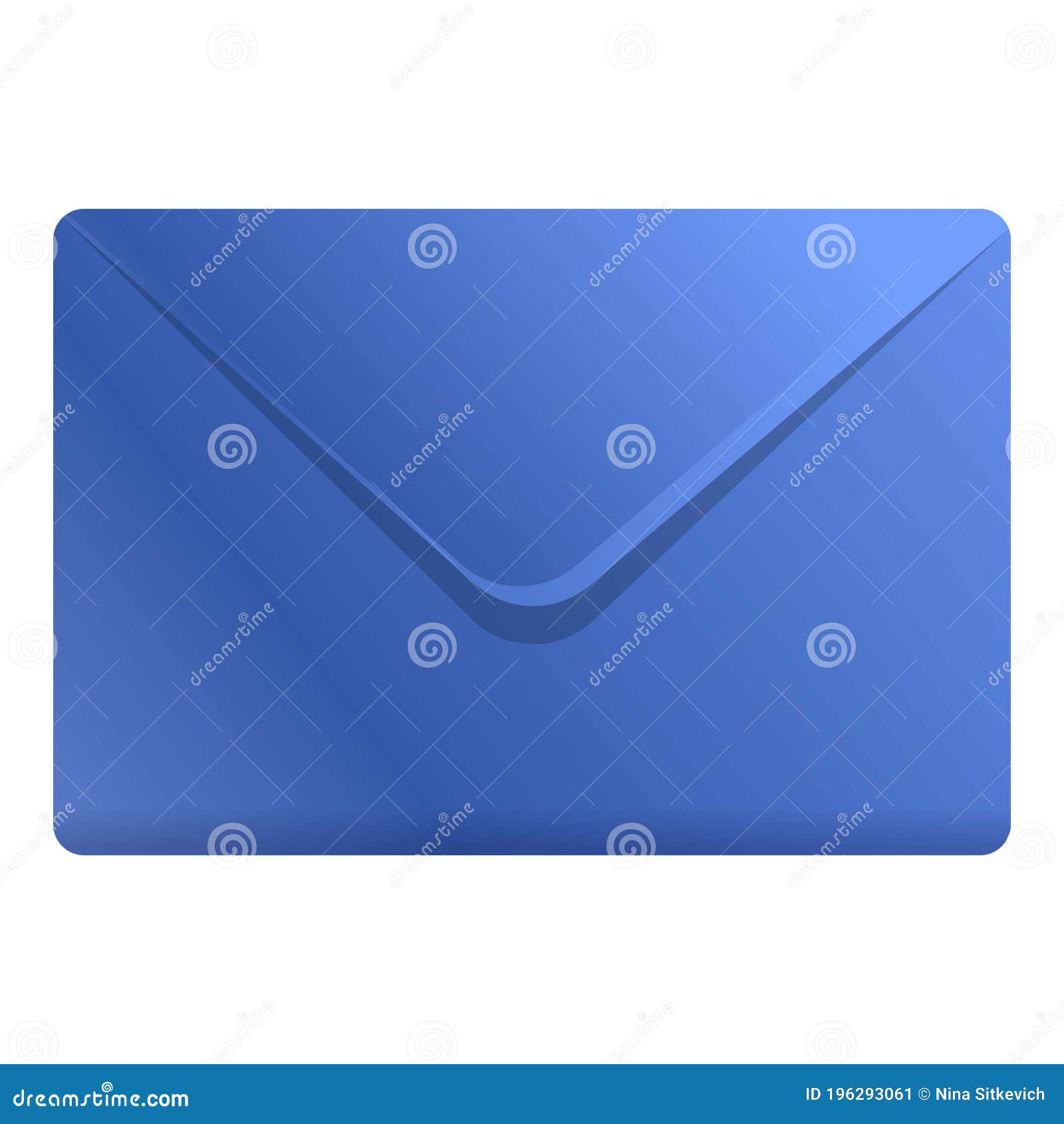 Blue Envelope Icon, Cartoon Style Stock Vector - Illustration of ...