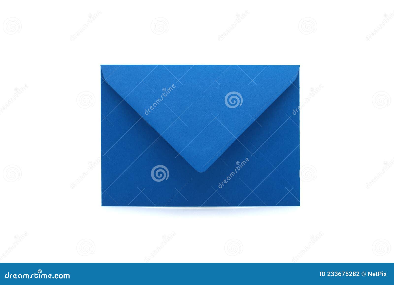 Blue Envelope Isolated on White Background Stock Illustration ...